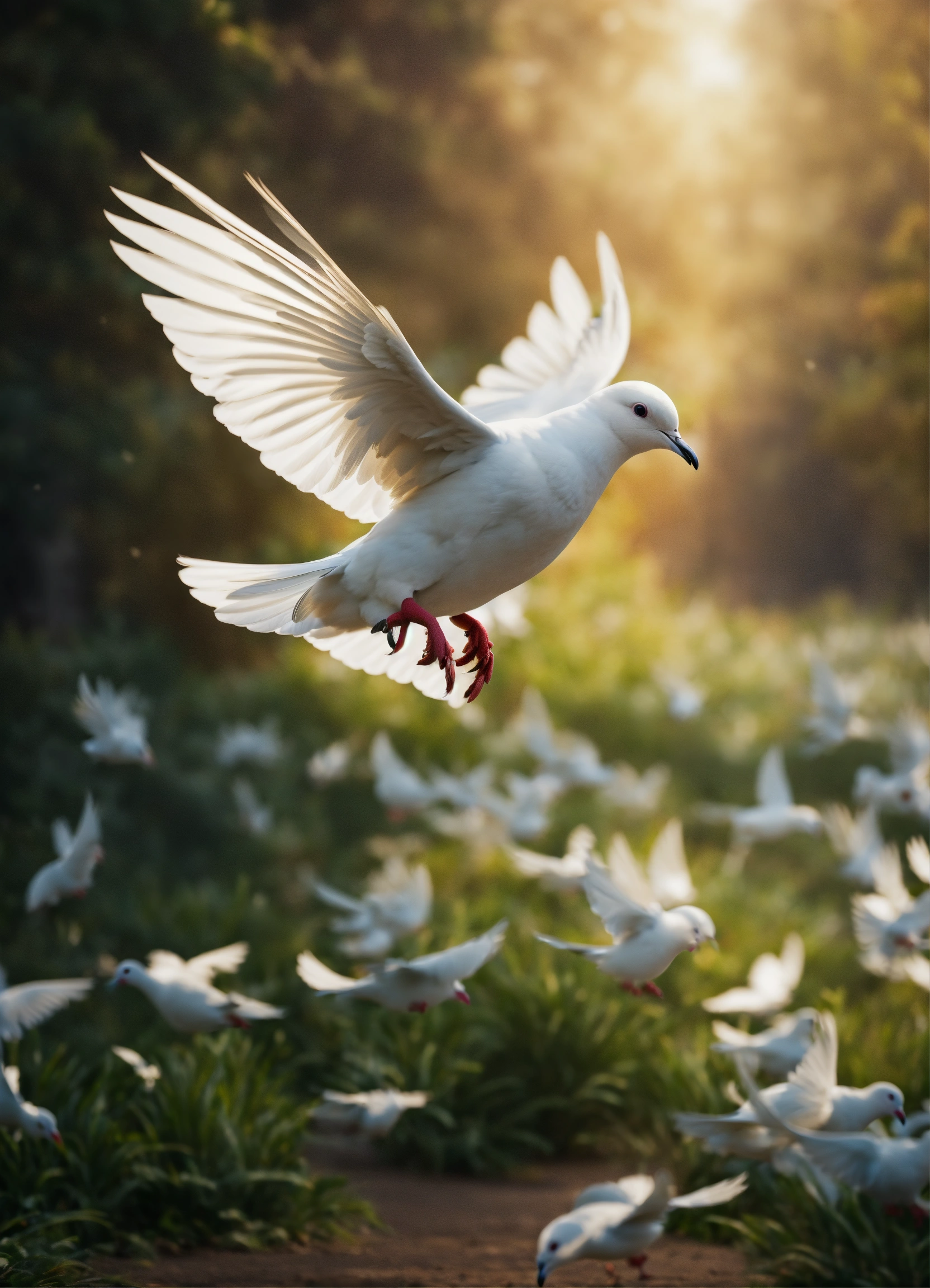 Lexica - White Dove Realistic Flying 8K