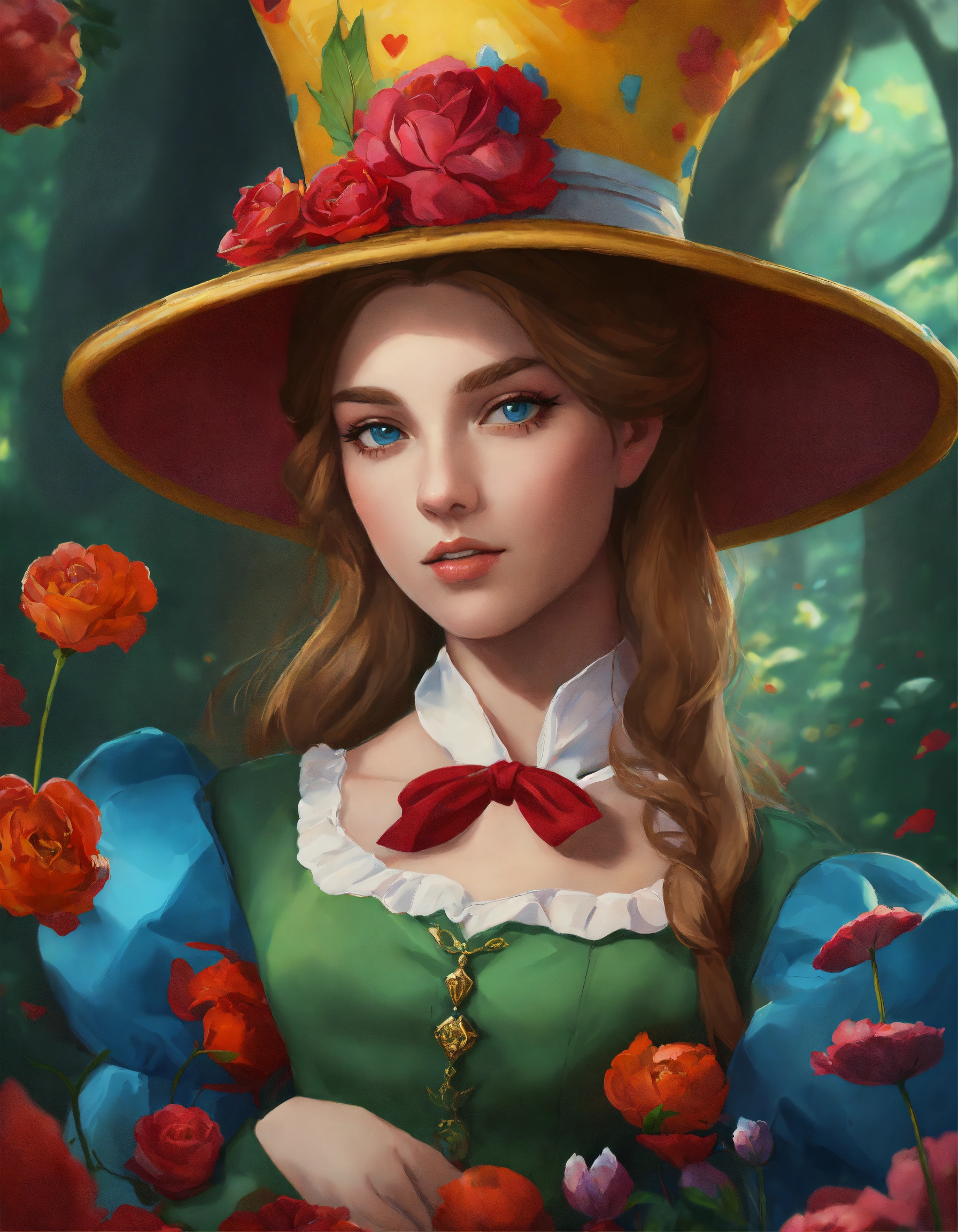 Lexica - The Duchess, from Alice in Wonderland, realistic cartoon oil ...
