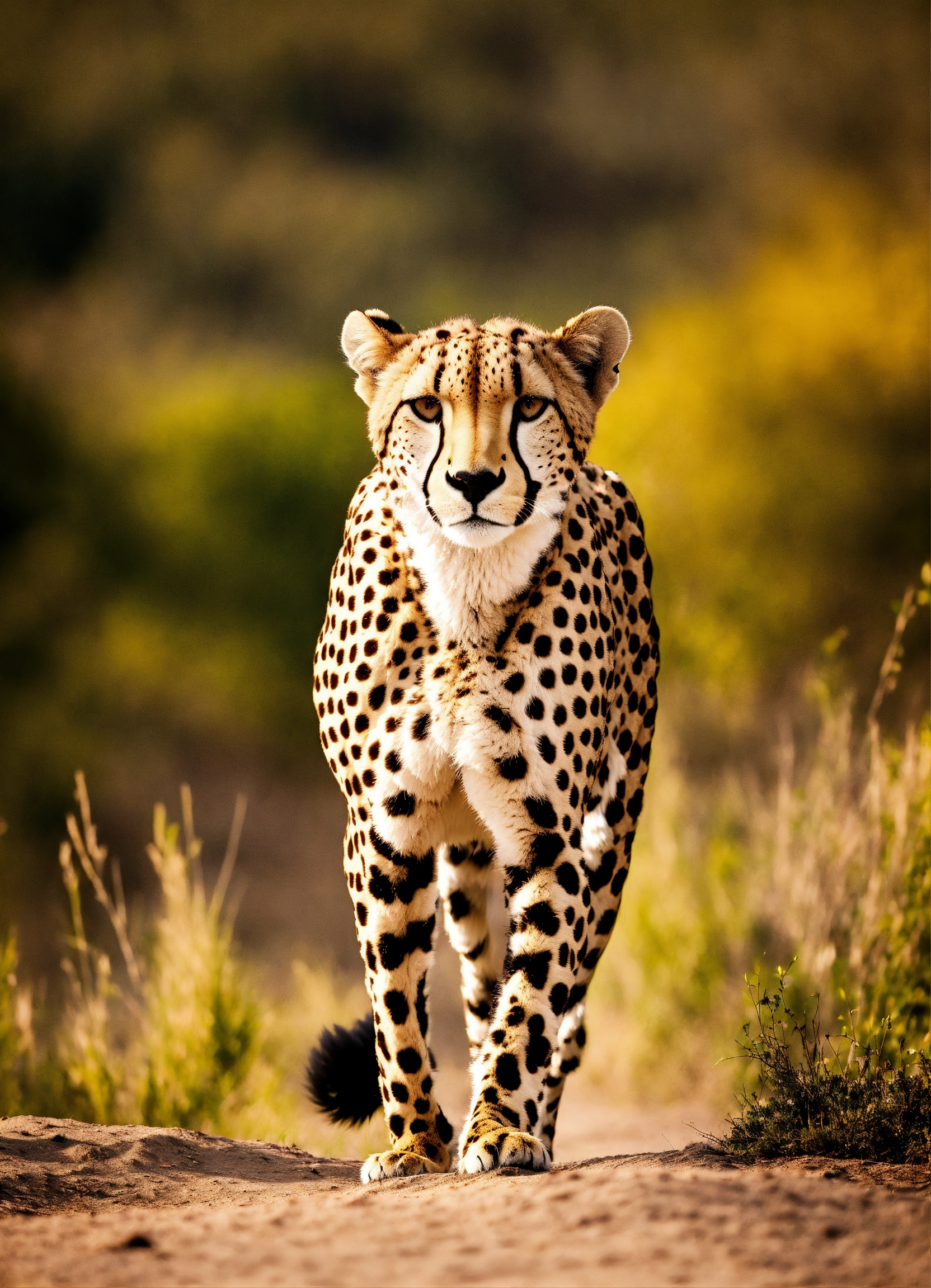 Lexica - A cheetah, full body image
