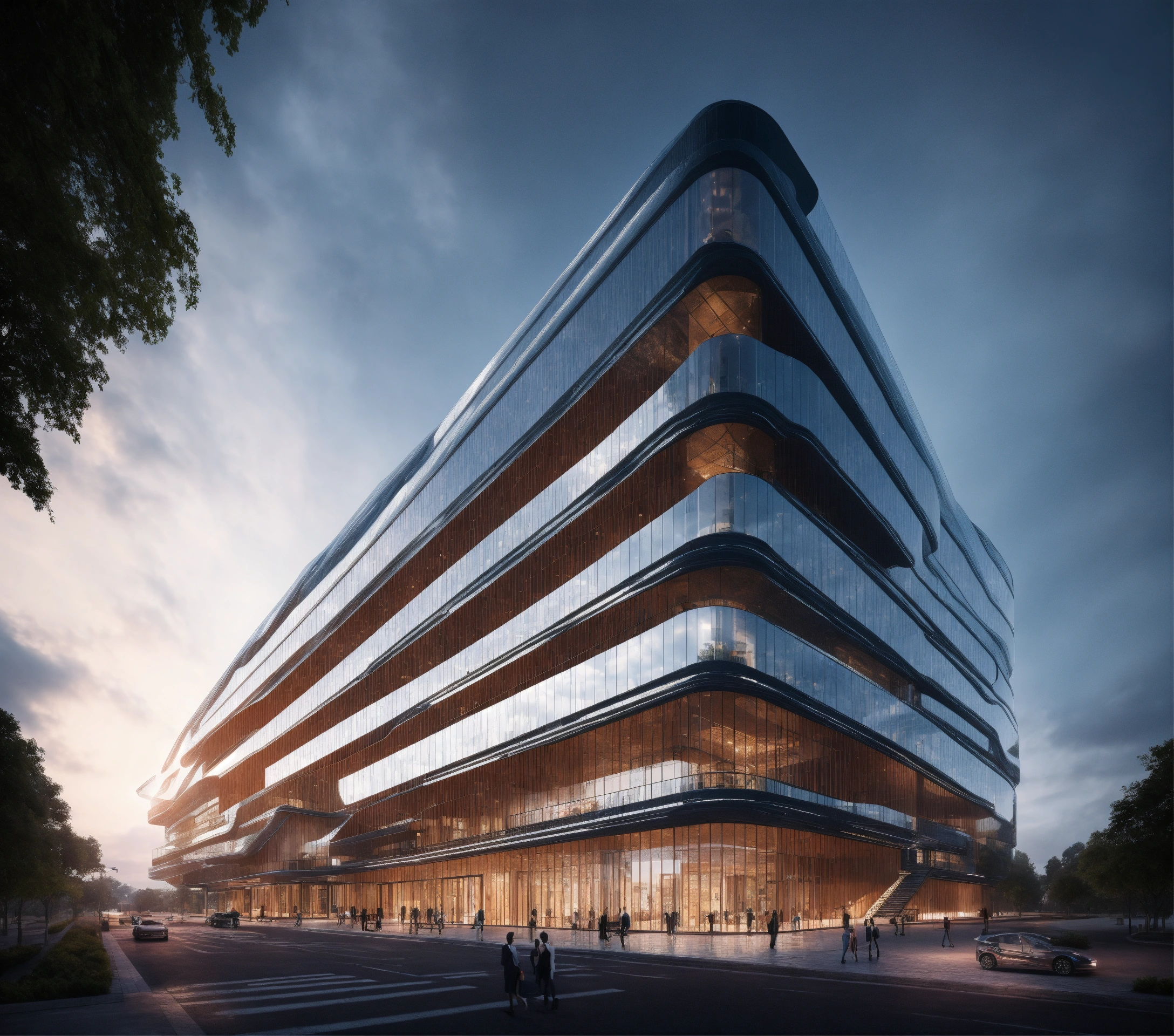 Lexica - Large scale office building in futuristic design