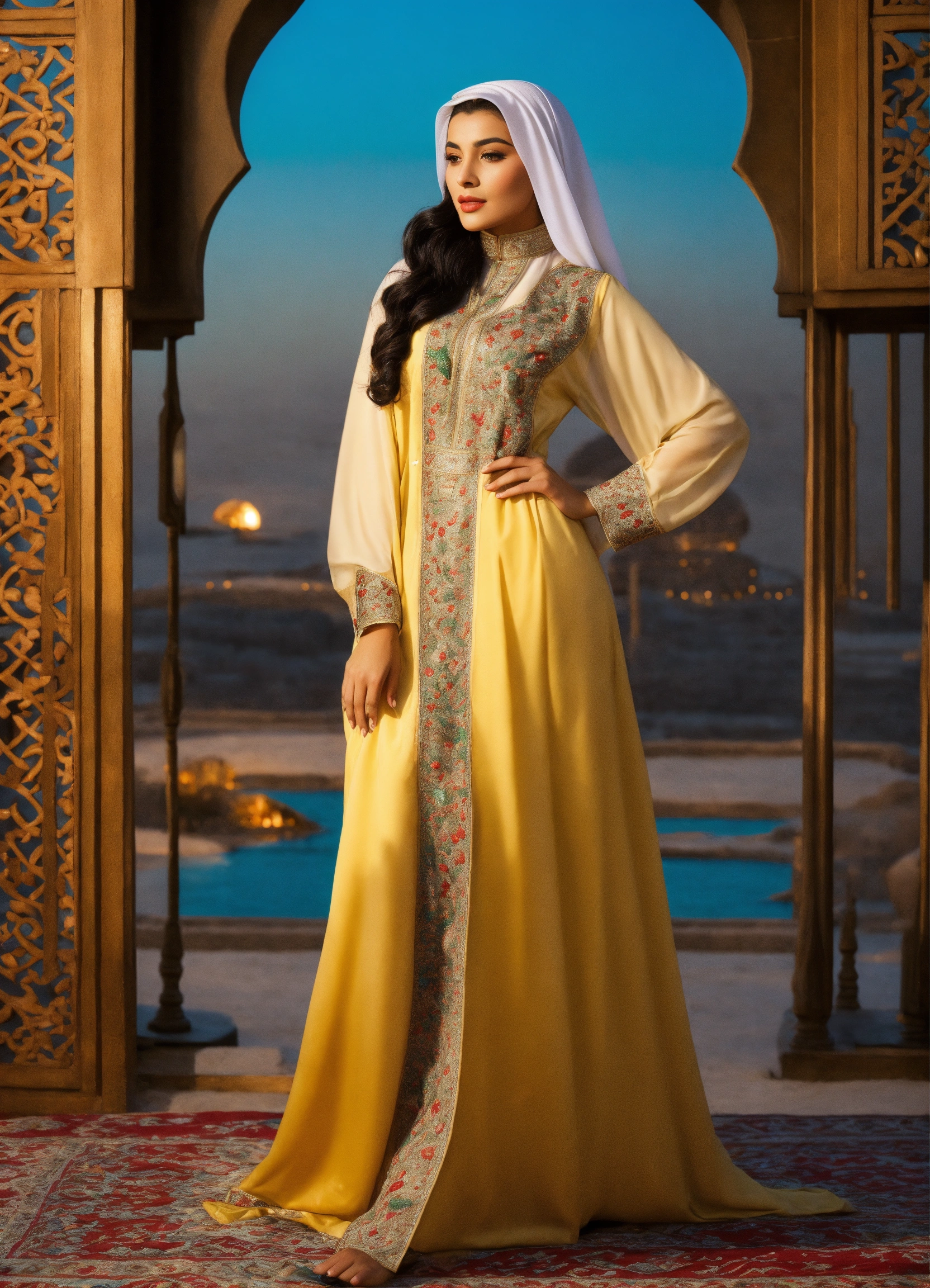 Lexica - Snow white Arab version wearing emirati cloths