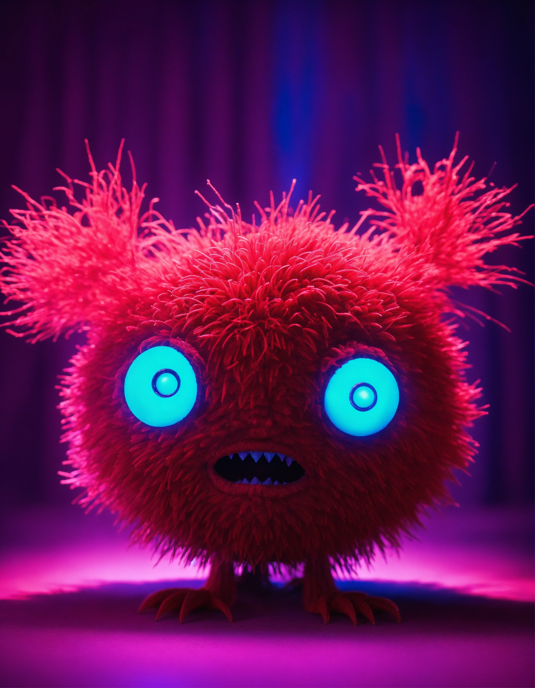 Lexica - CGI! scary looking red germ character. Highly detailed. Scary ...