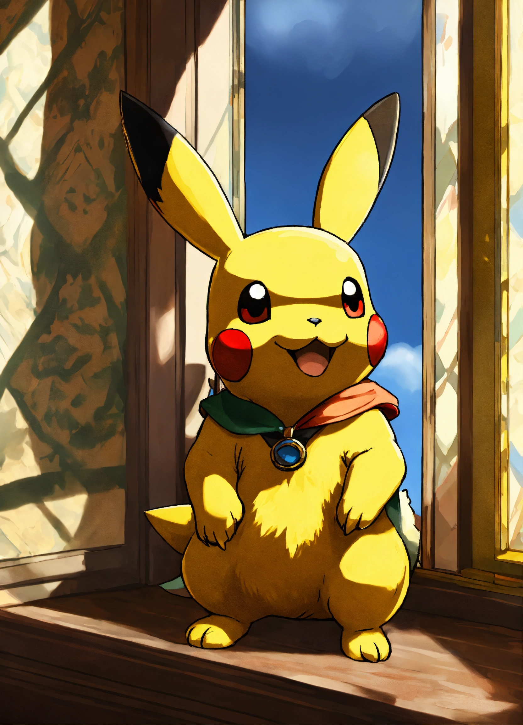 Lexica - In the style of the Dutch masters a Pokémon standing by the ...