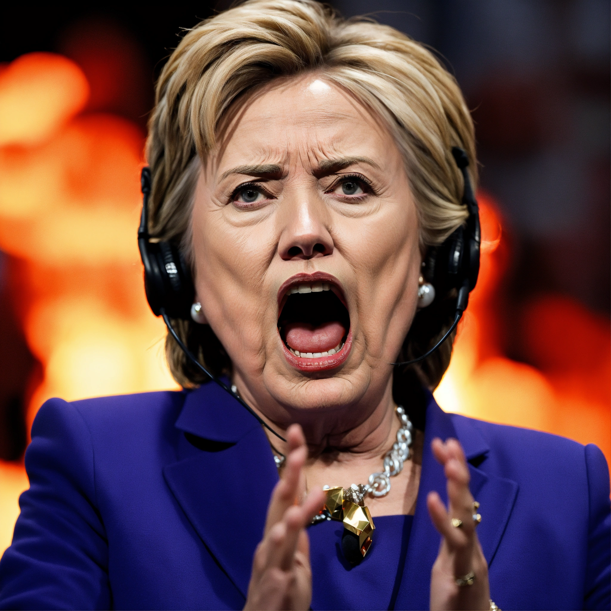 Lexica - Hillary clinton mad angry yelling