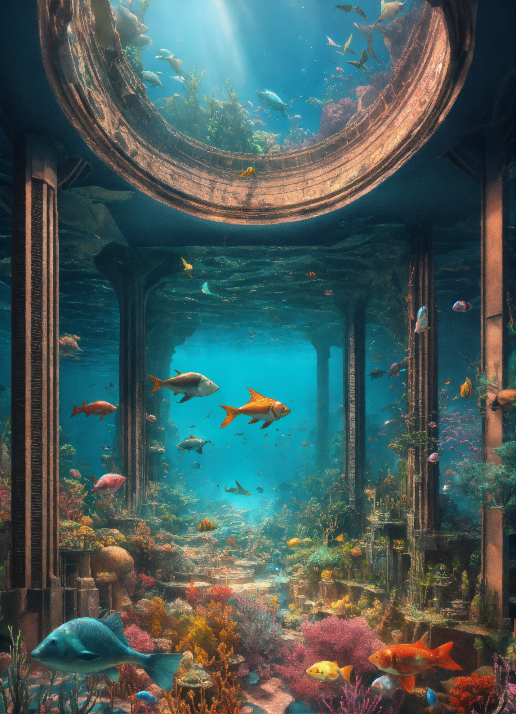 Lexica - The most trippy scene imaginable, in an underwater city ...