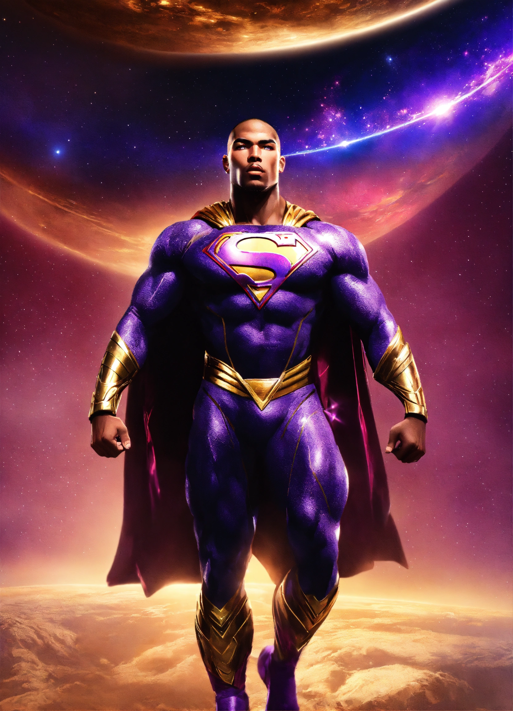 Lexica - Ultra-detailed purple black & gold hieroglyphics-designed ...