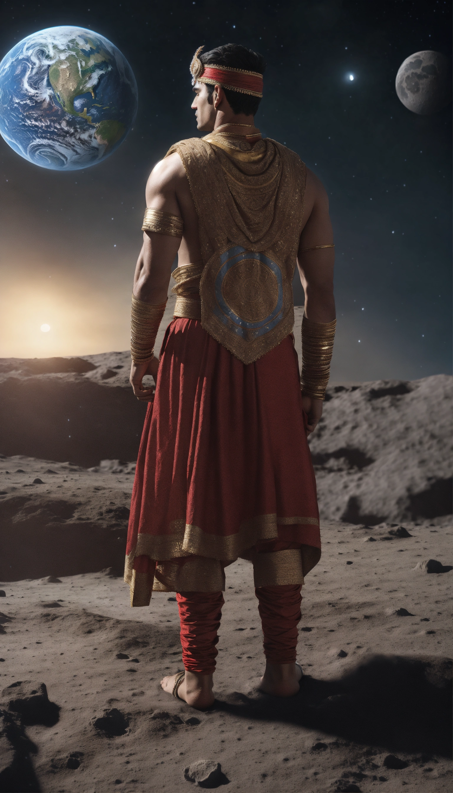 Lexica - Realistic, superman themed indian, wearing traditional Indian ...