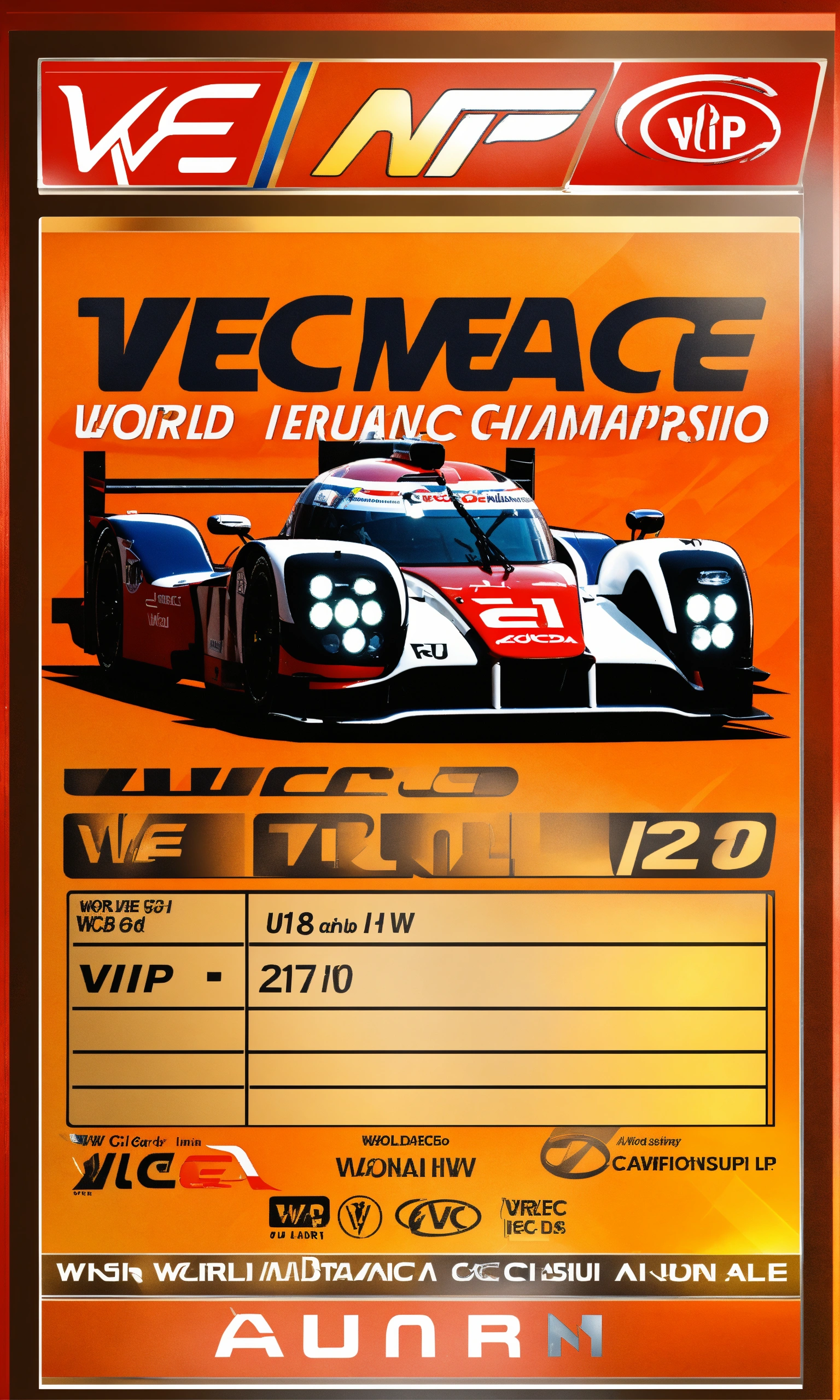 Lexica - WEC World endurance championship card VIP ID pass