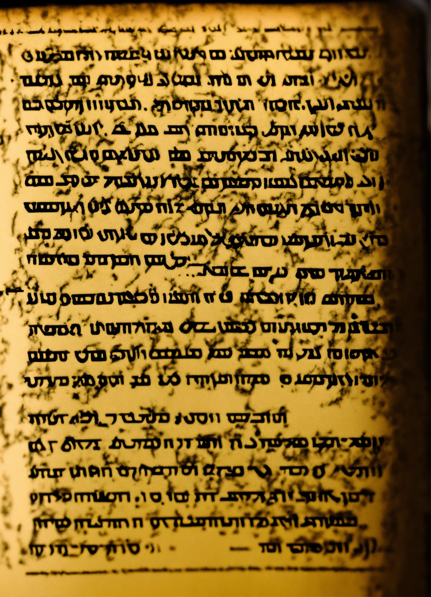 Lexica - Garbled text in Hebrew written in an unclear language, typed ...