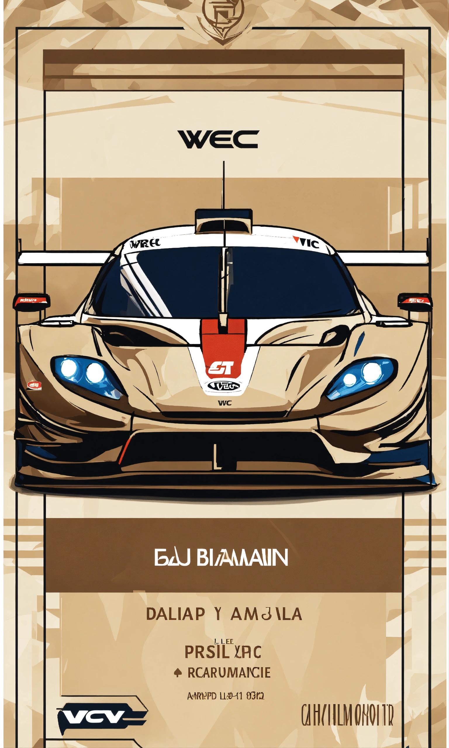 Lexica - WEC World endurance championship card VIP ID pass background ...