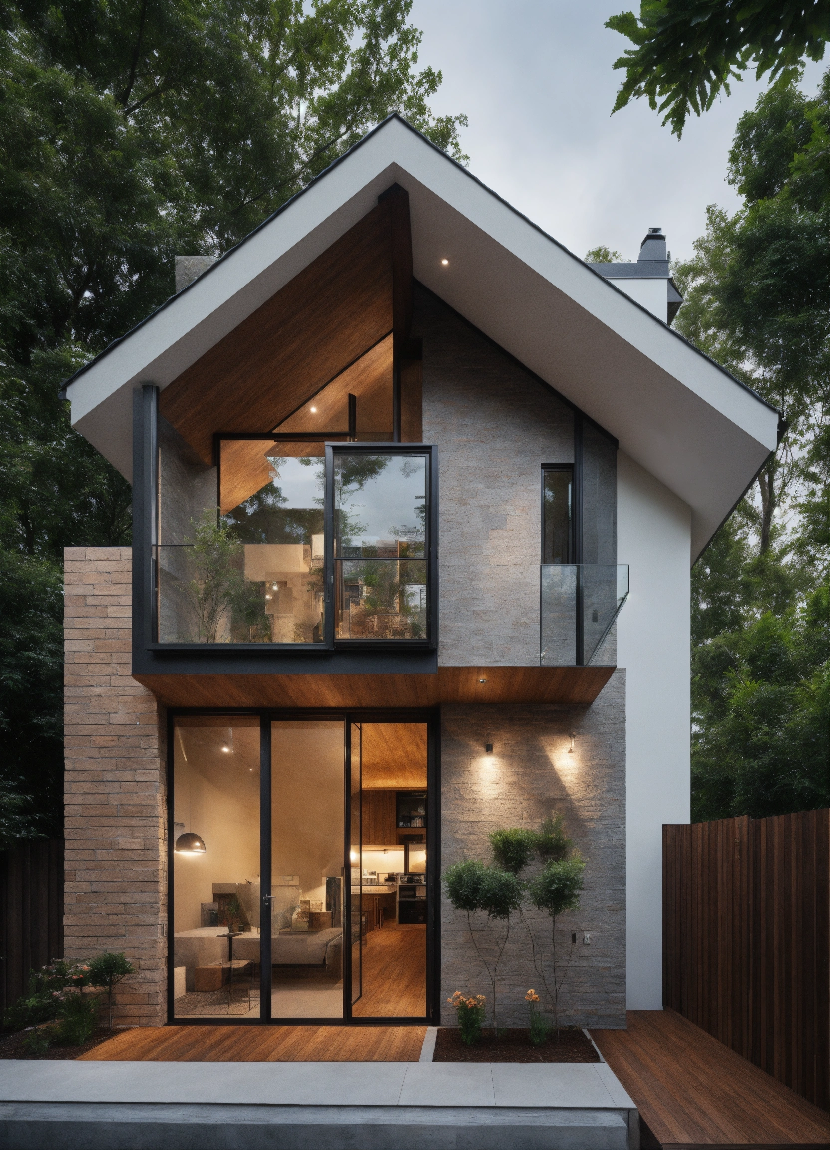 Lexica - Small masonry house architectural design