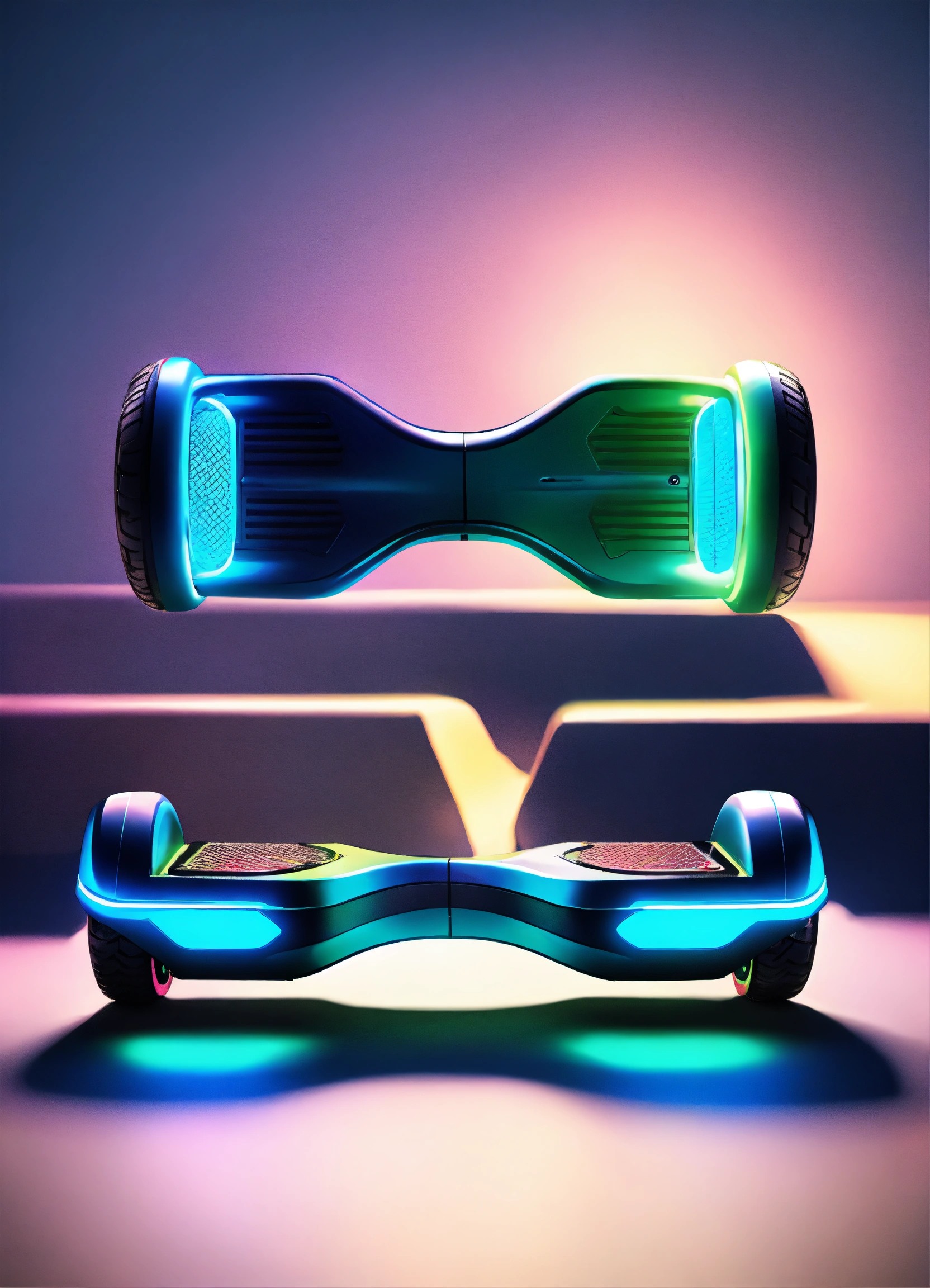 Lexica - Hoverboard. Hoverboard color is Blue and green gradient