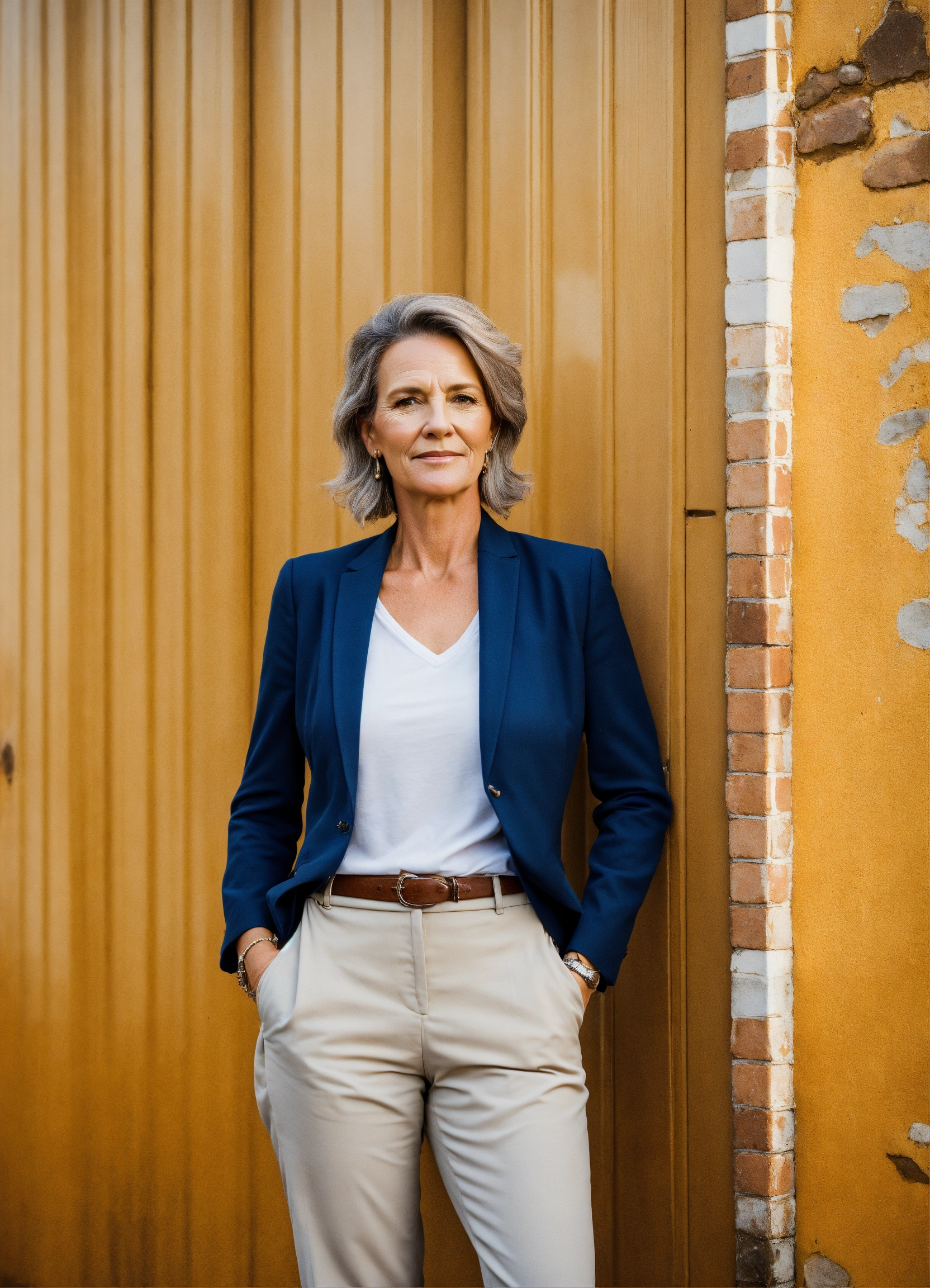 Lexica - Outdoor photo portrait of a 45-year-old white the average ...