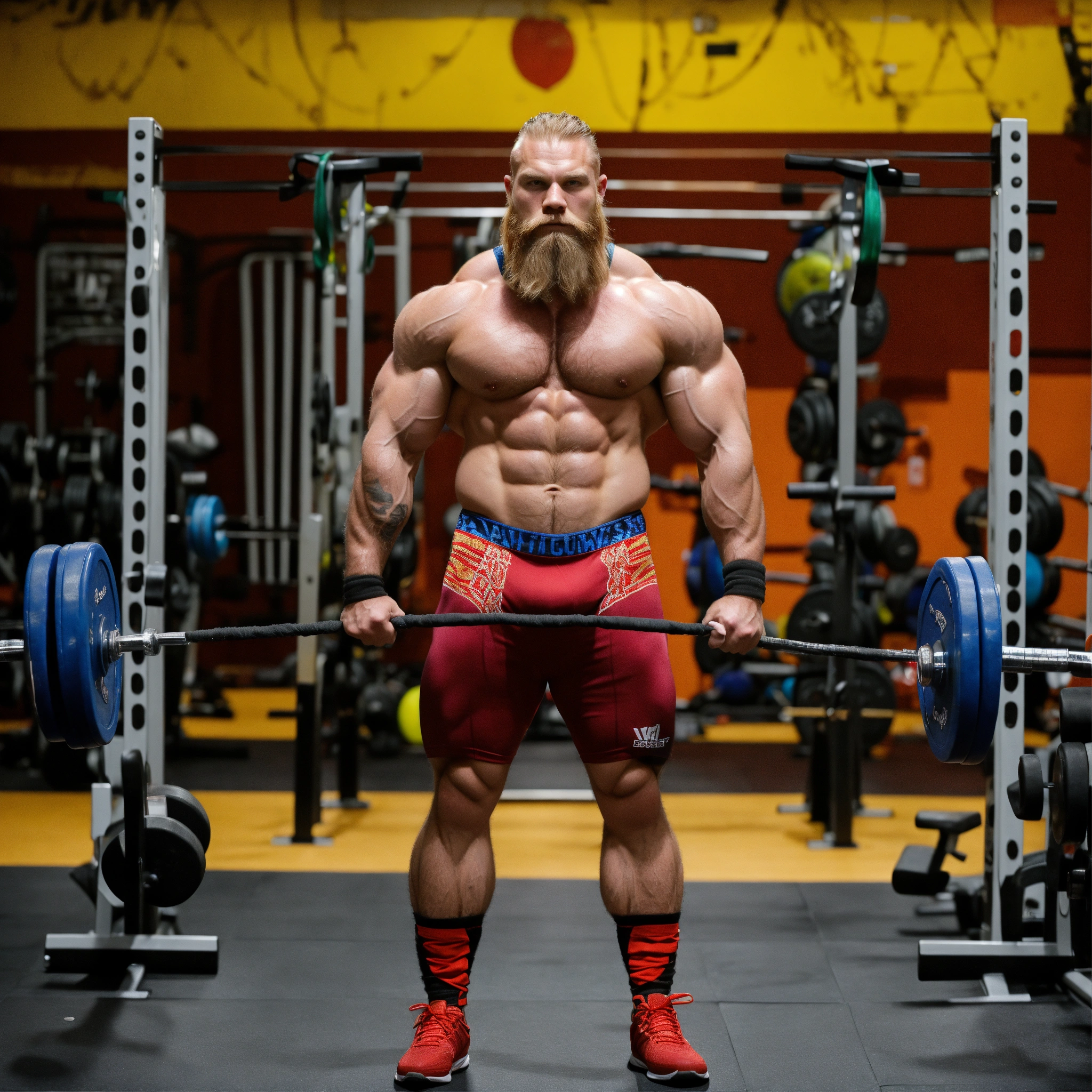 Lexica - 30-year-old hairy viking with big muscles, big bodybuilder ...