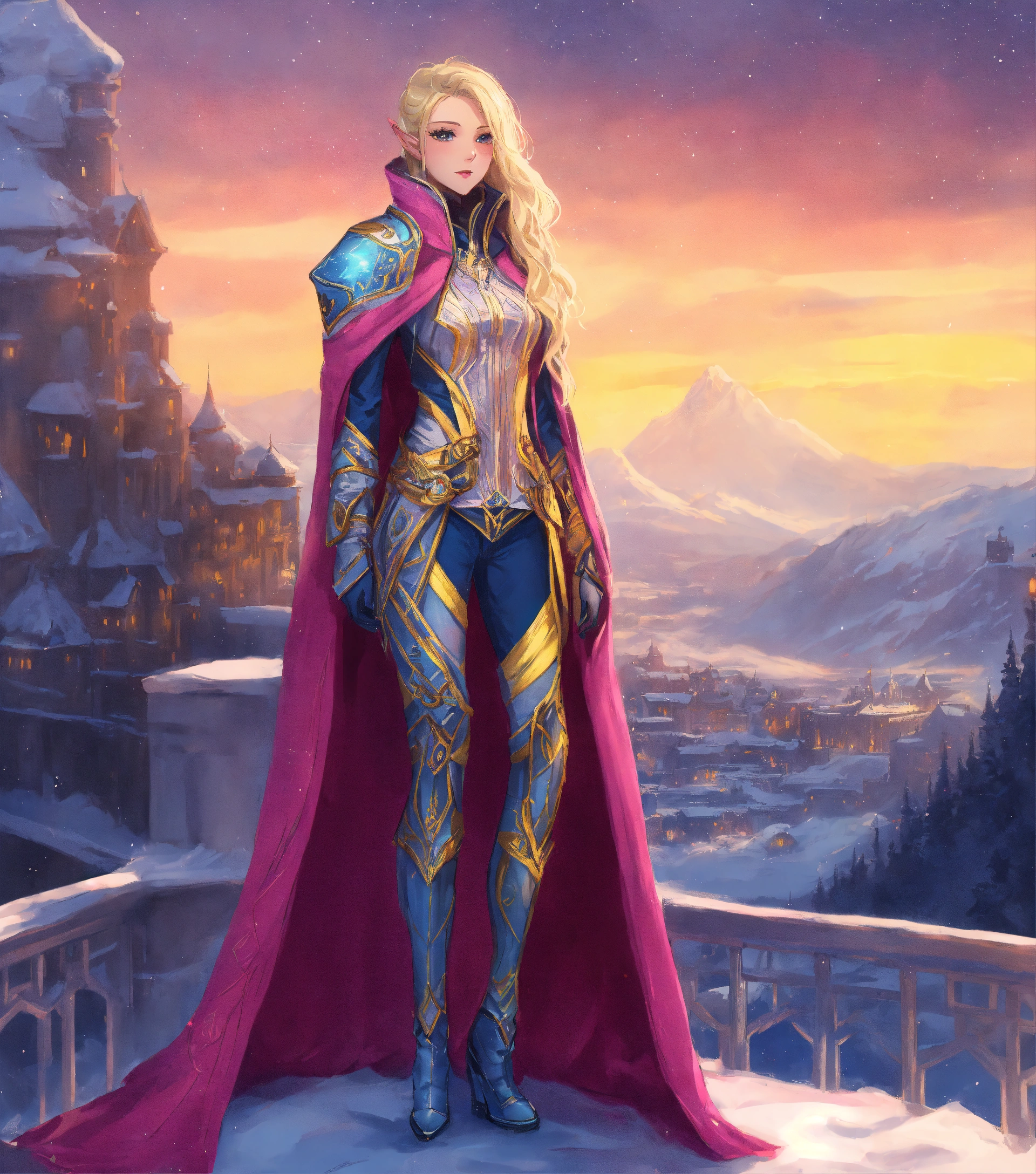 Lexica - Full body drawing of a sci fi high elf, royalty, futuristic ...