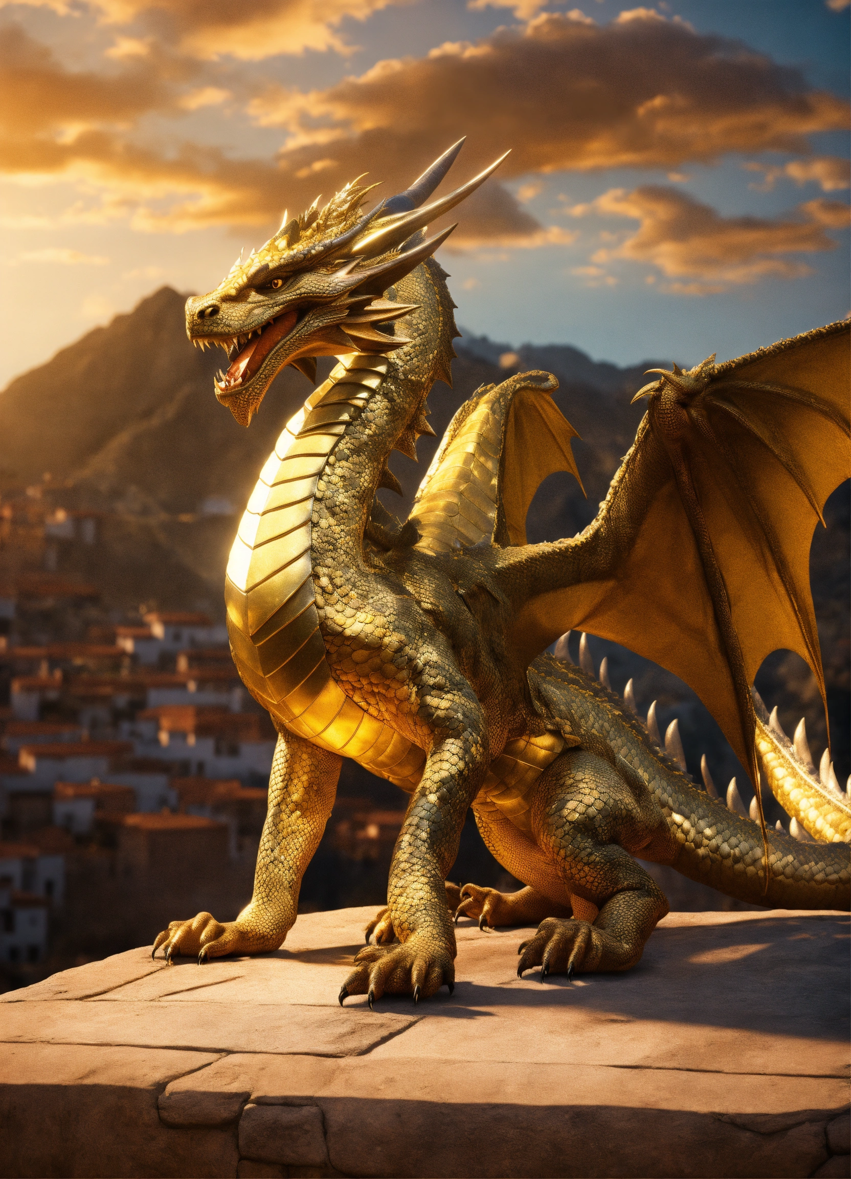 Lexica - Amaru Dragon Inca photorealistic movie render protector of the ...