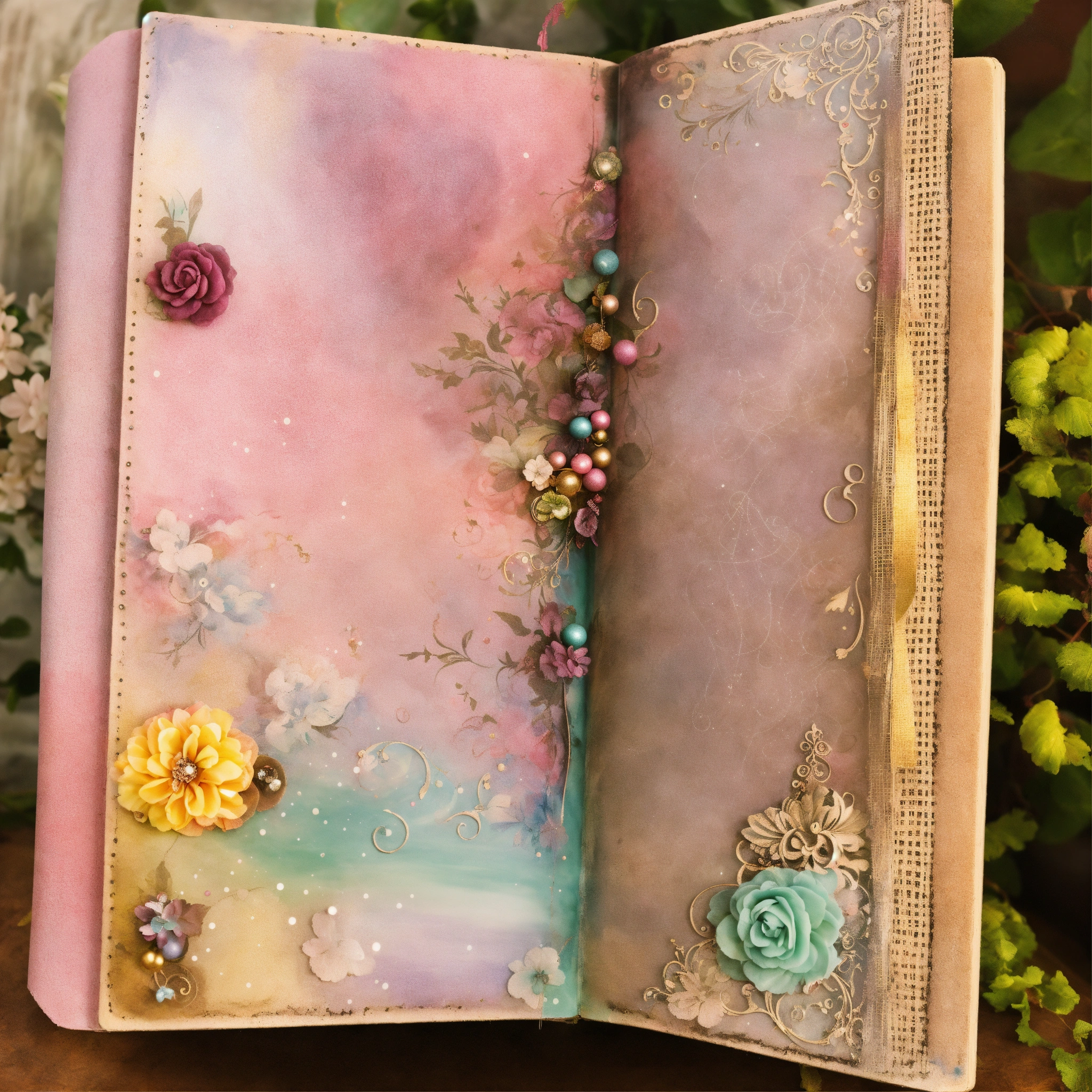 Lexica - Shabby chic dreamy mist pastel junk journals Shabby chic full ...