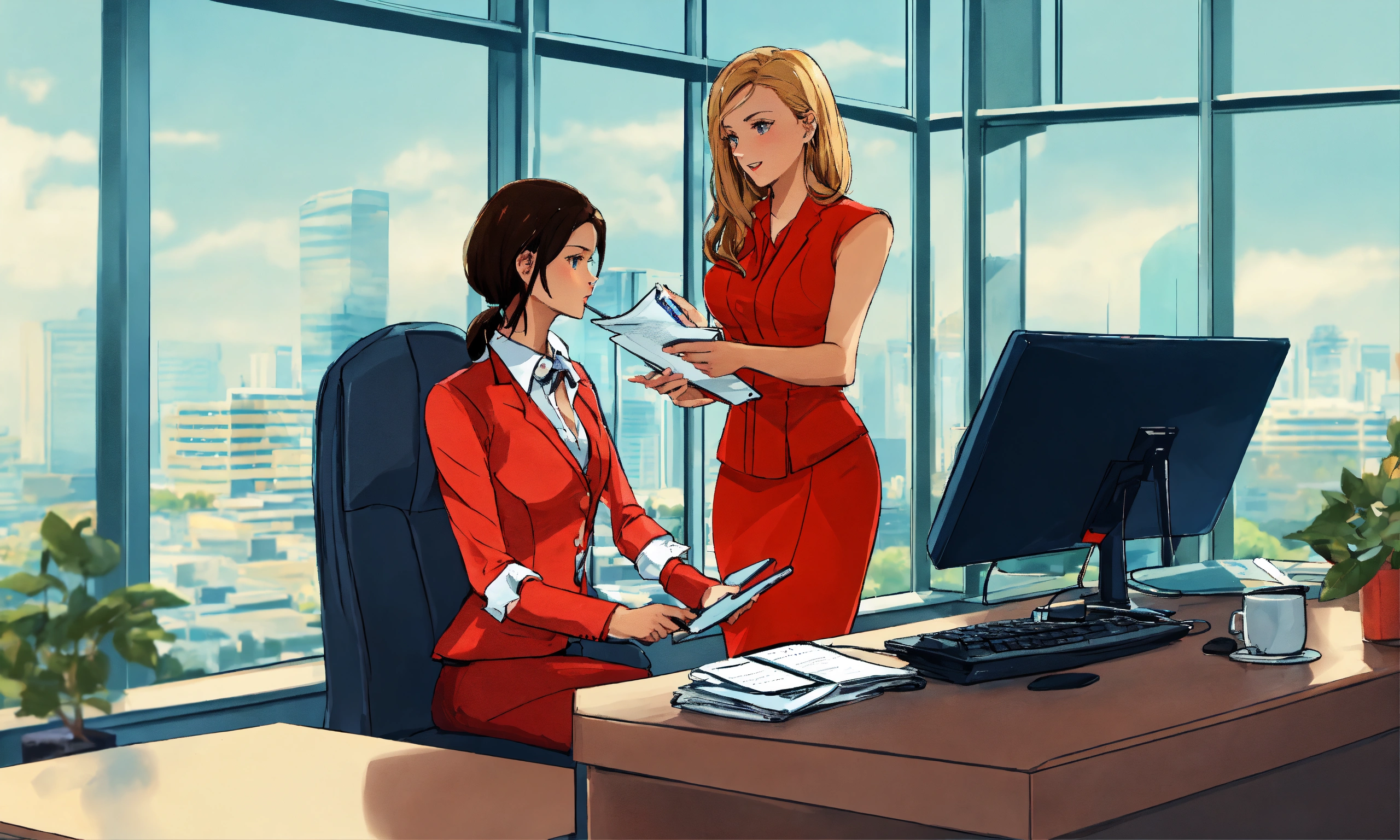 Lexica - **An office duel** Two rival employees face each other in a competition of skills and ...