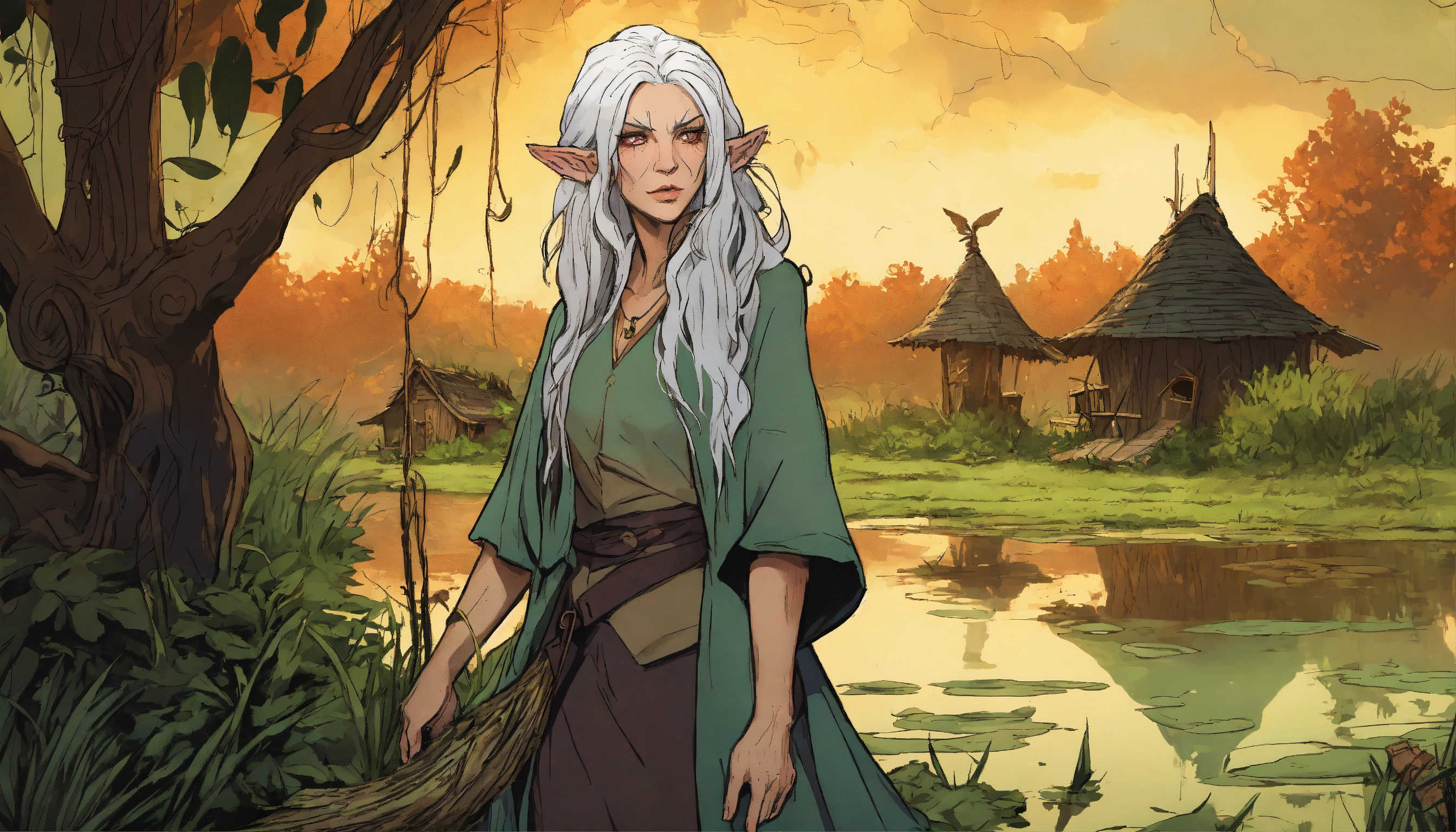 Lexica - An attractive curious older fey witch that lives in the swamp ...