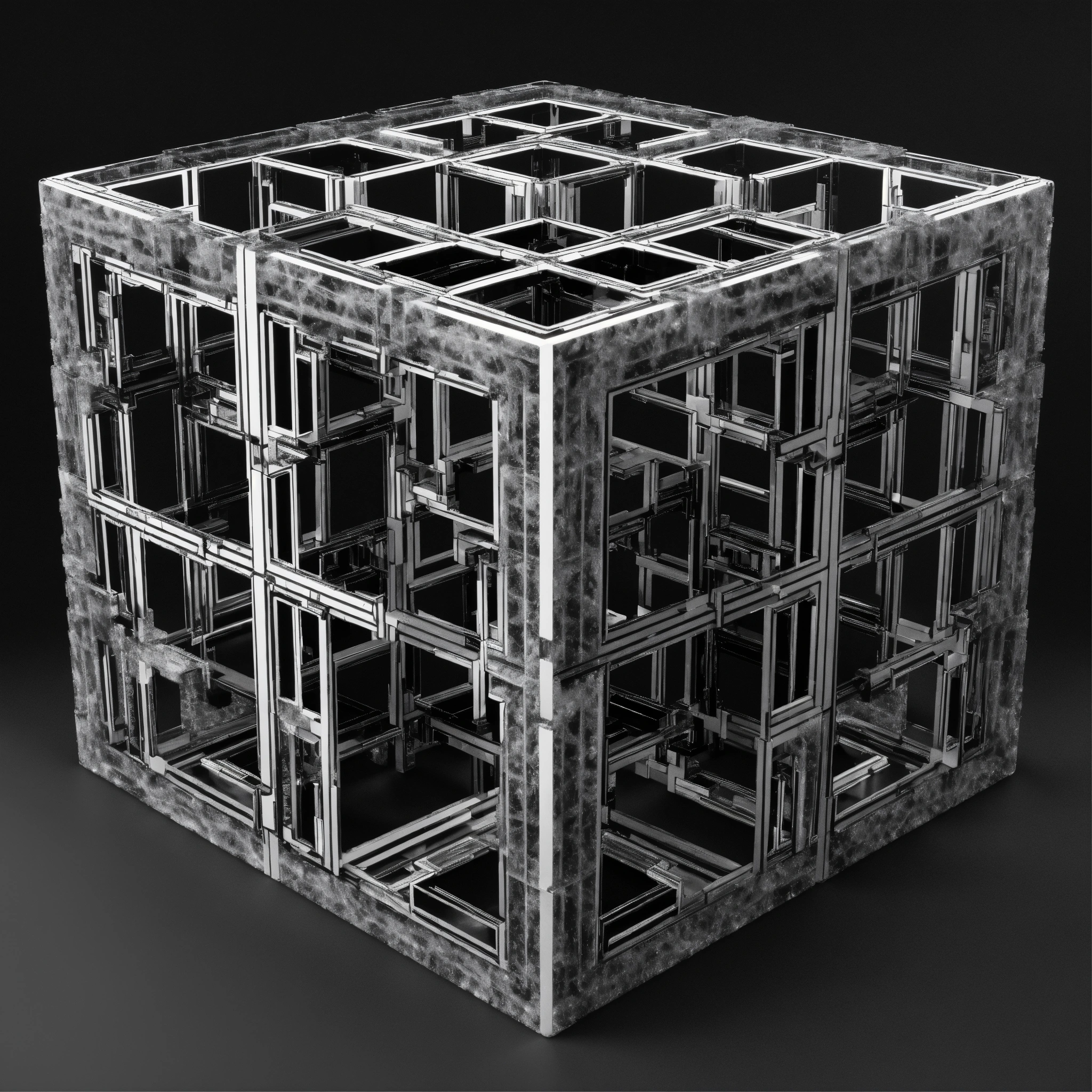 Lexica - Taoist tesseract body fractal three point perspective ...