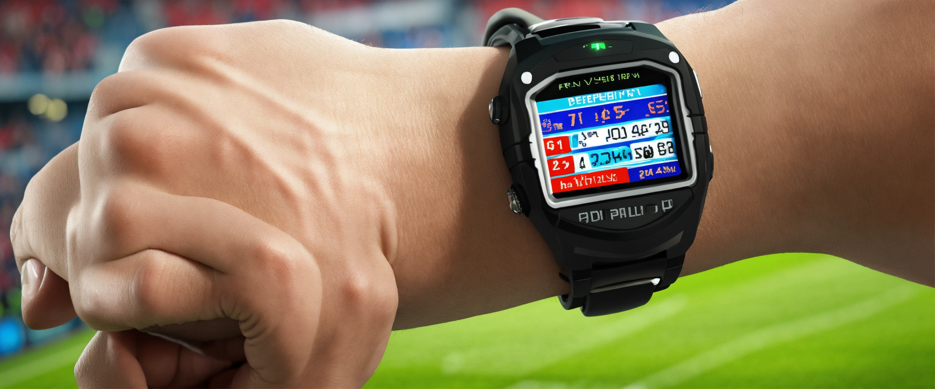 Lexica - Digital watch on the wrist of a football referee during the ...