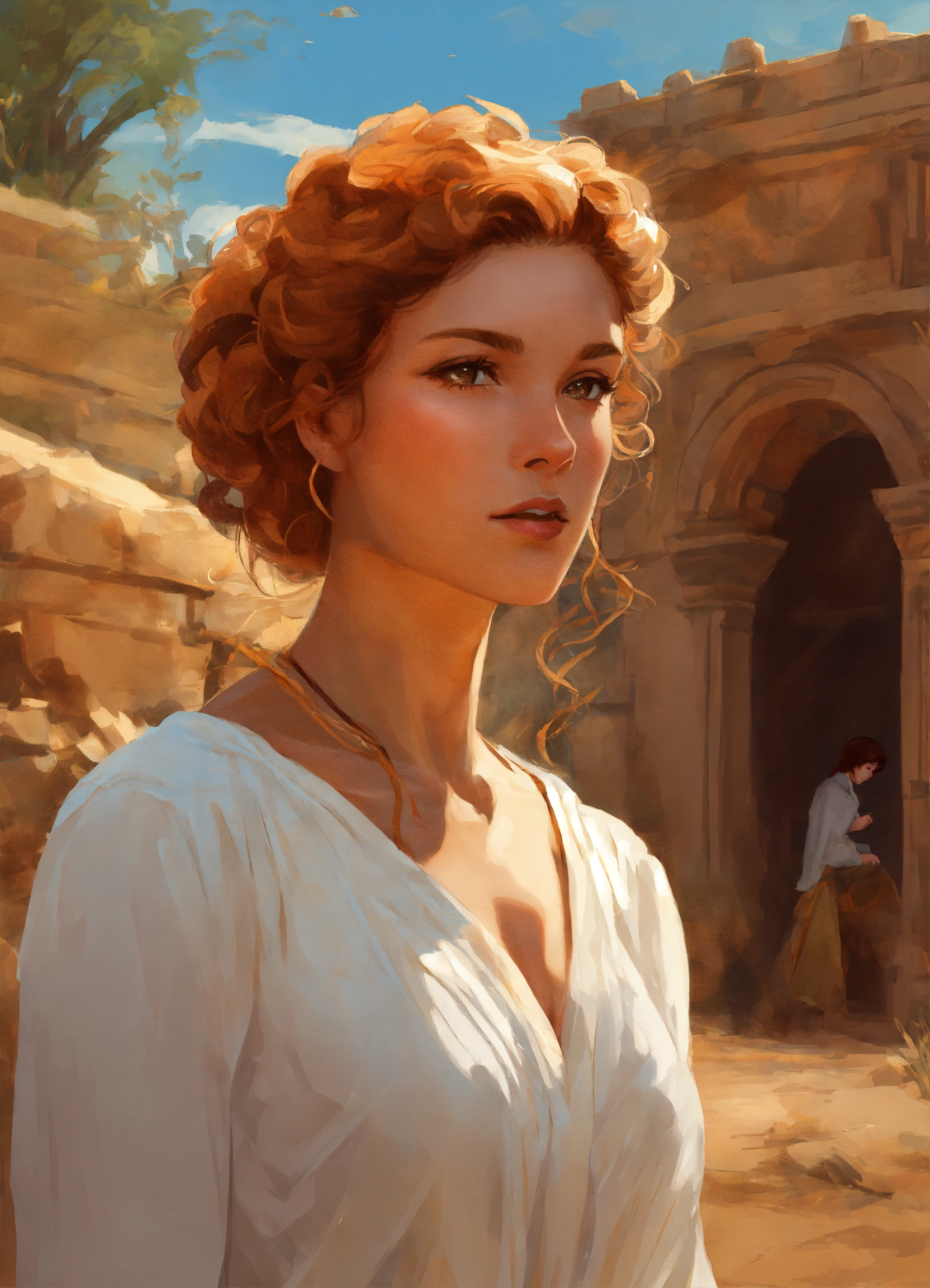 Lexica - Digital art portrait of a beautiful, rich British aristocrat ...