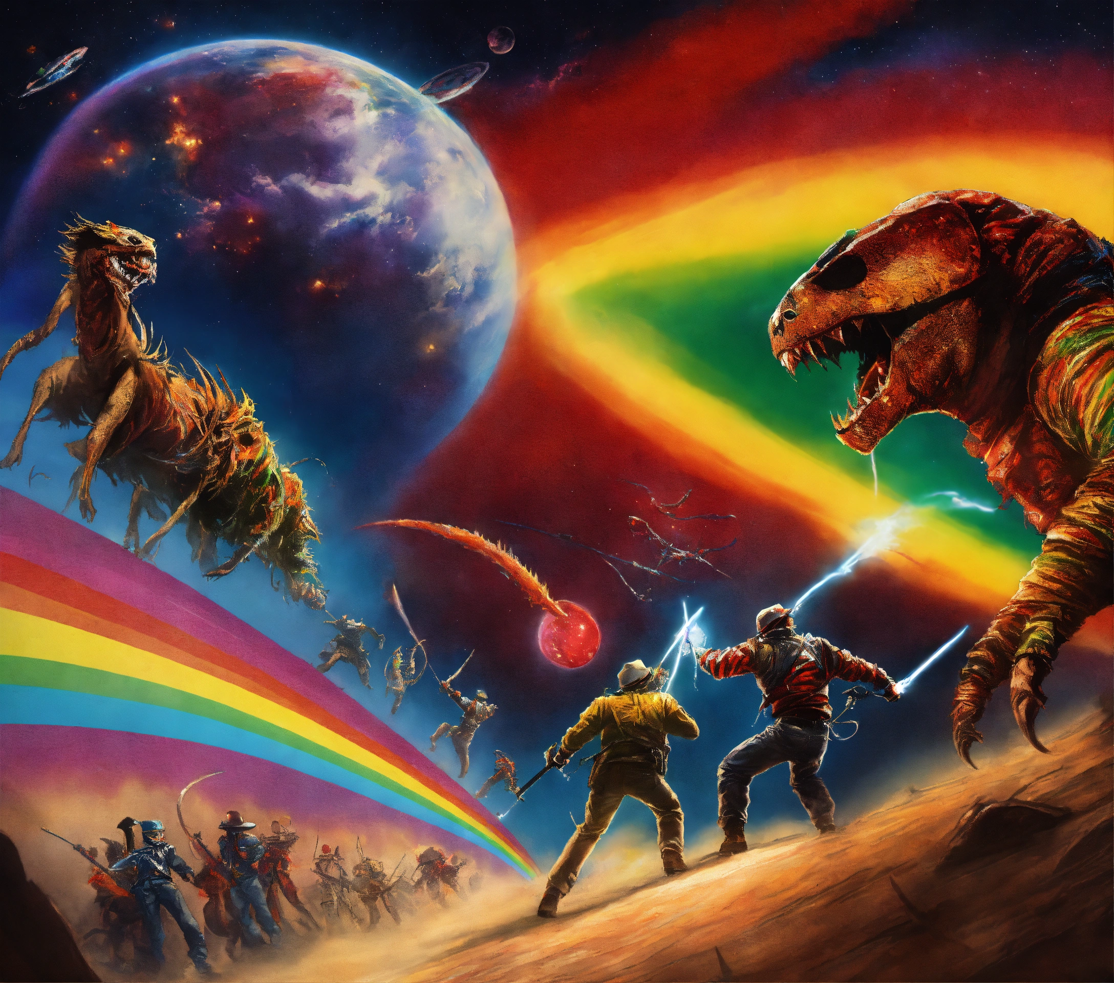 Lexica - Nightmare on elm st freddie vs Jason outer space god claws ...