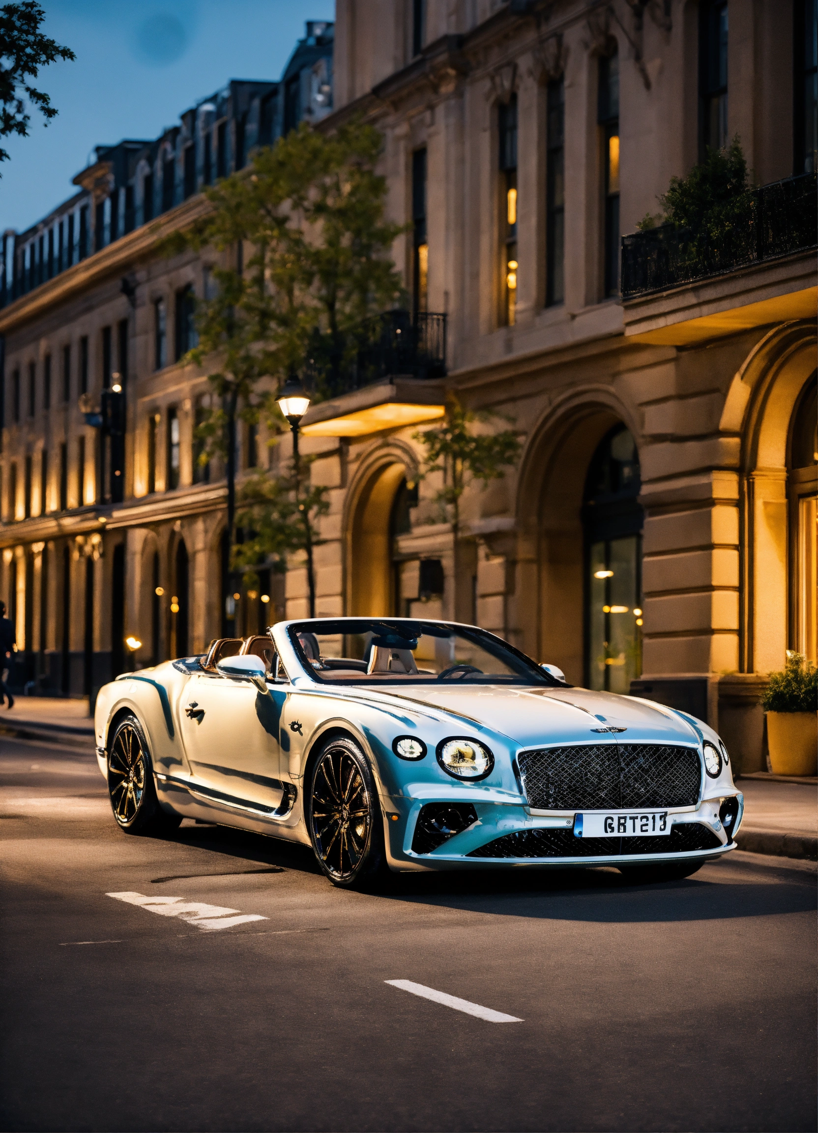 Lexica - 2022 Bentley continental GT convertible white with gold trim ...