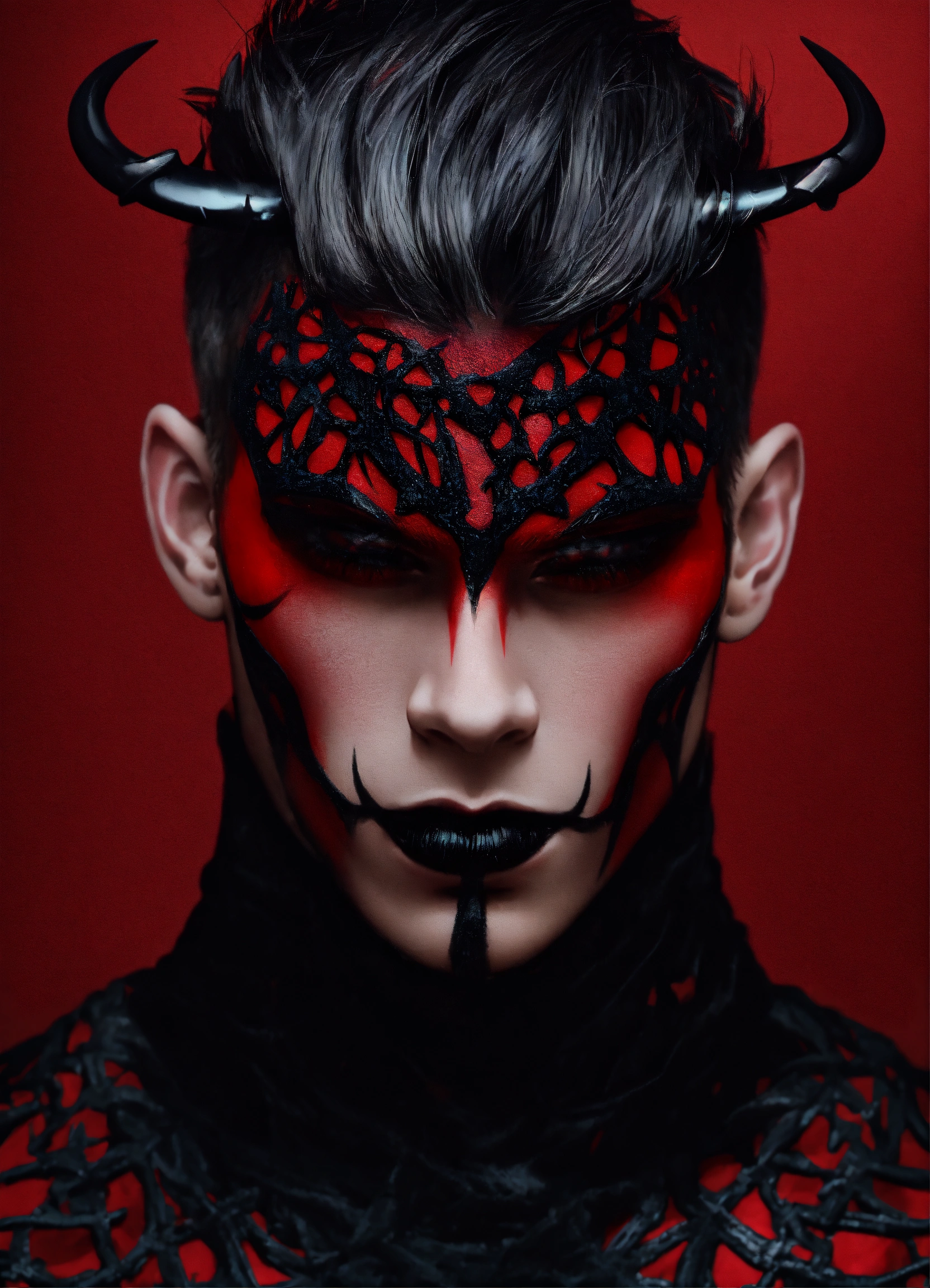 Lexica - Minimal demonic male makeup