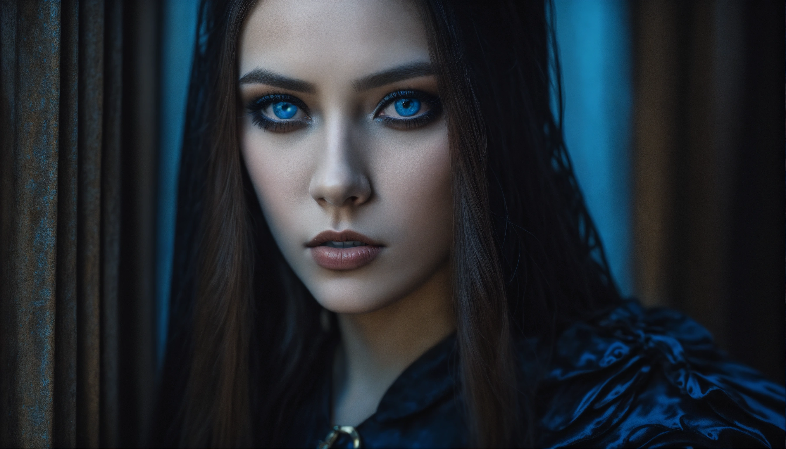 Lexica - Hyper realist photo of a Beautiful young woman in goth outfit ...