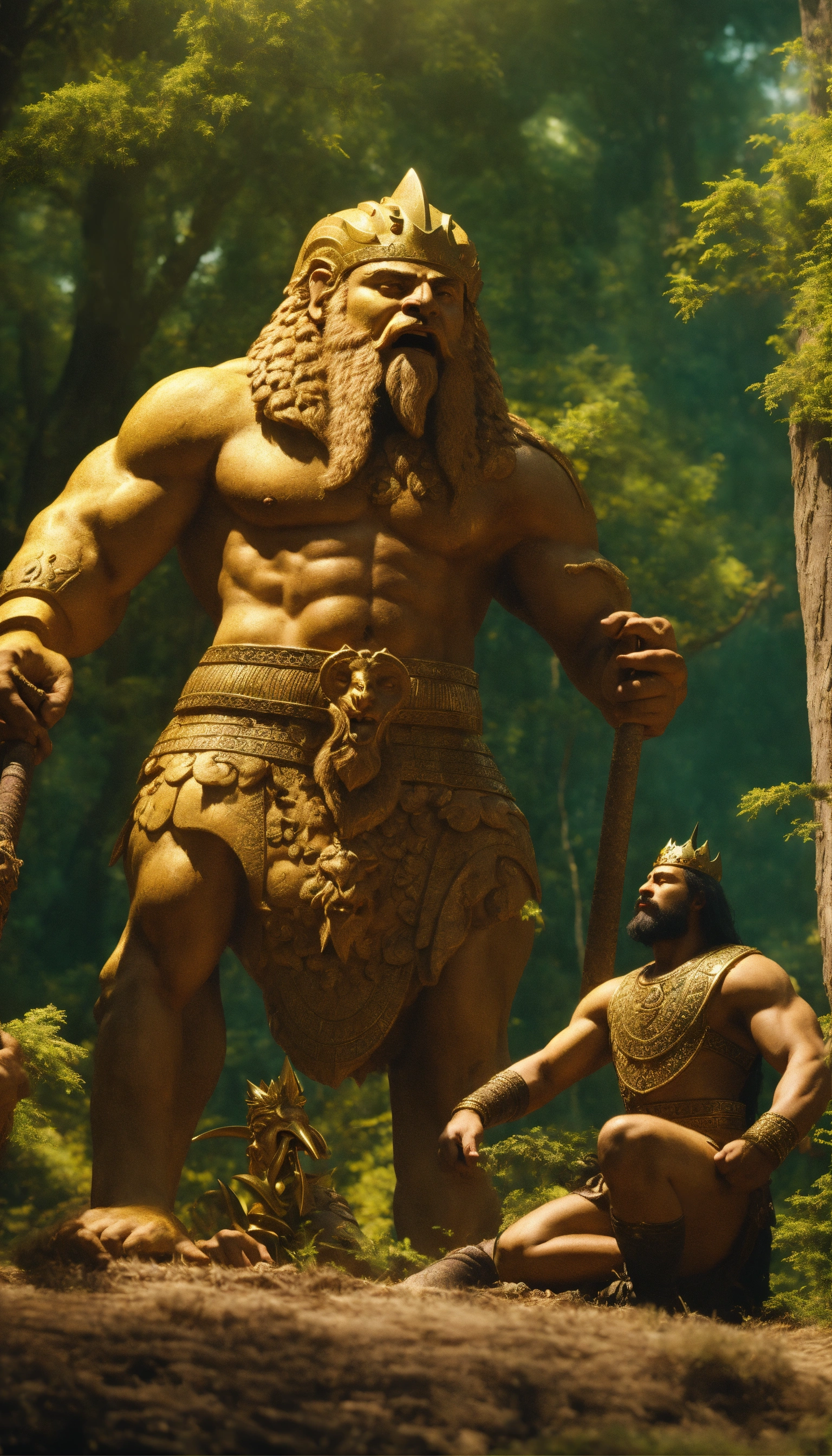 Lexica - Sumerian king Gilgamesh kills the monster Humbaba, who lives ...