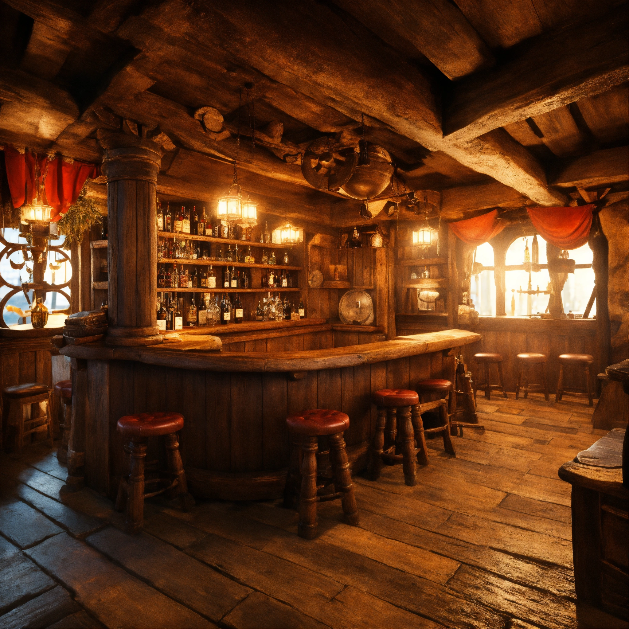 Lexica - Pirate bar, 17th century, 8k