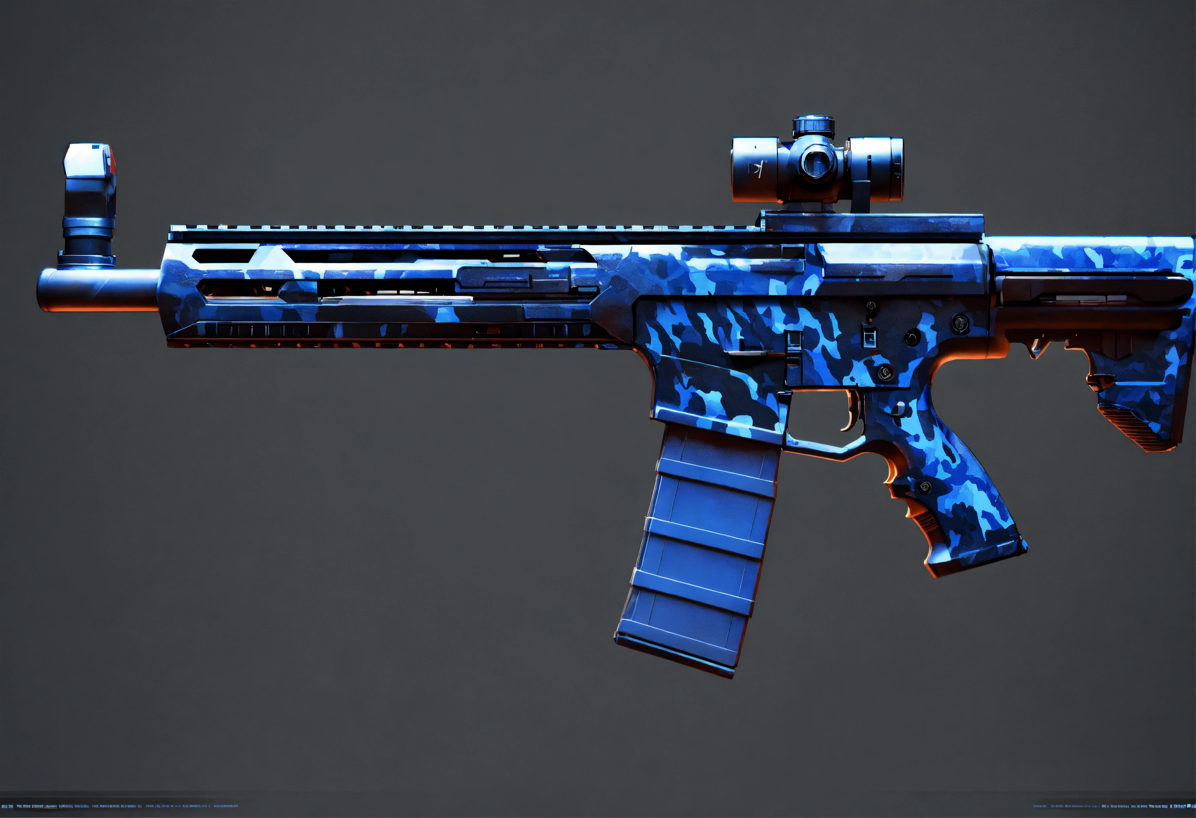 Lexica - Side view of the full image of a black camo sci fi energy ...