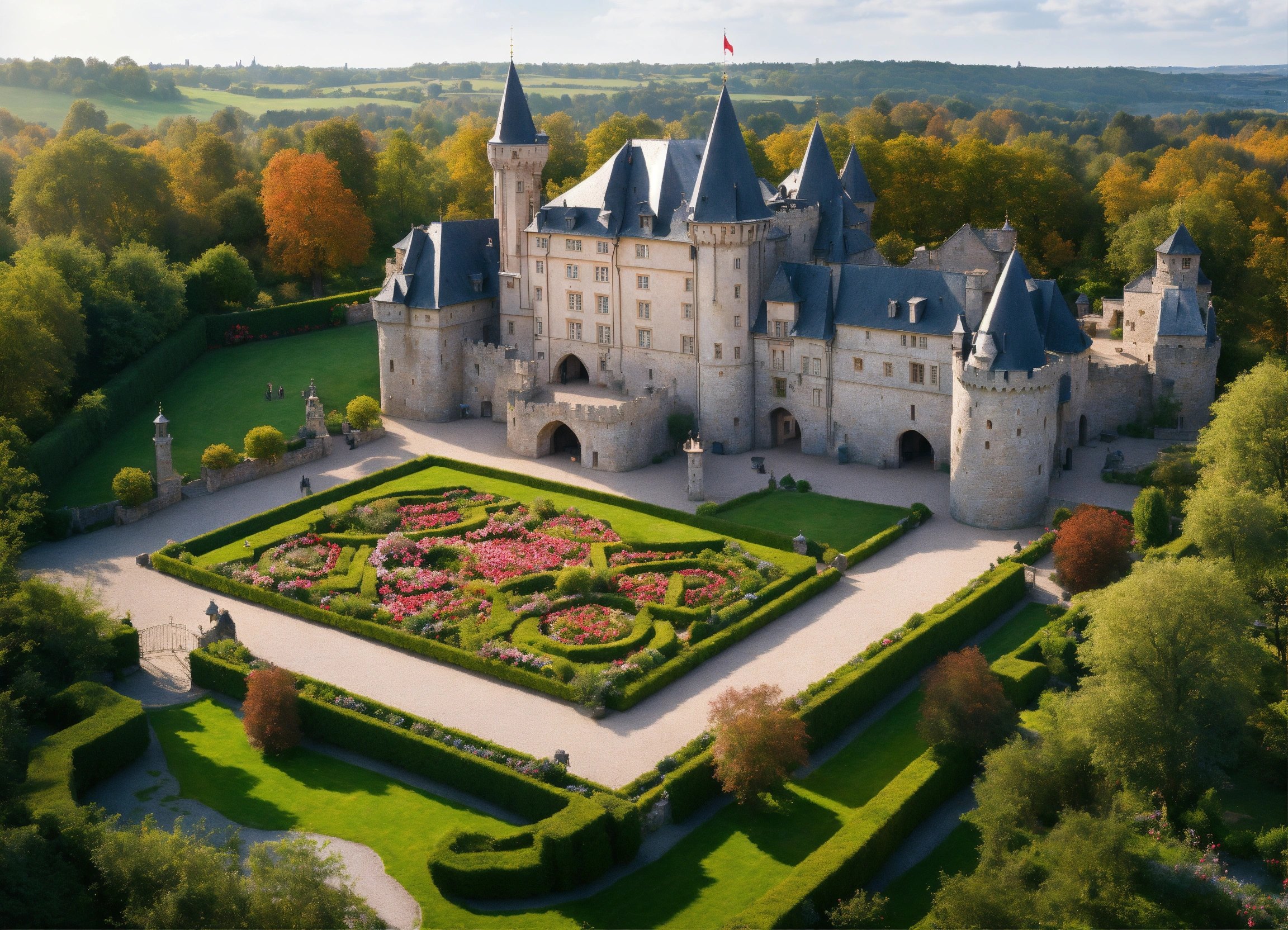 Lexica - Ultra realistic, photorealistic, bird's eye view of a small ...