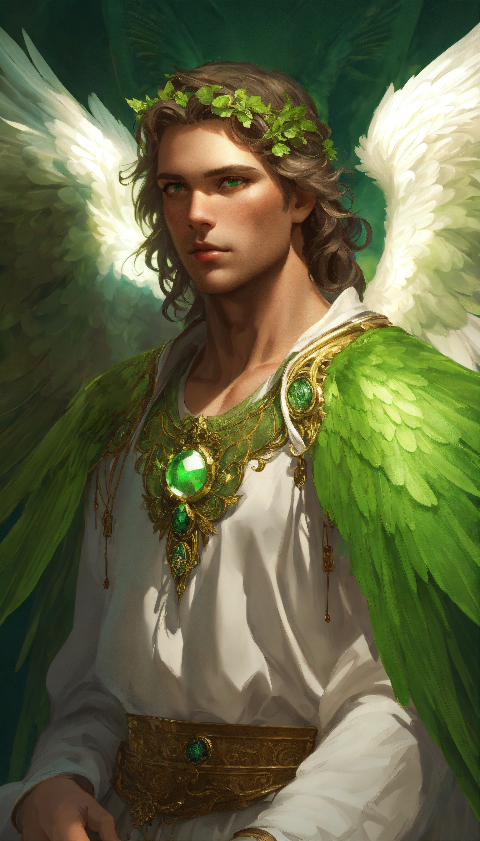 Lexica - Male angel, wings, intricate, headshot, highly detailed ...