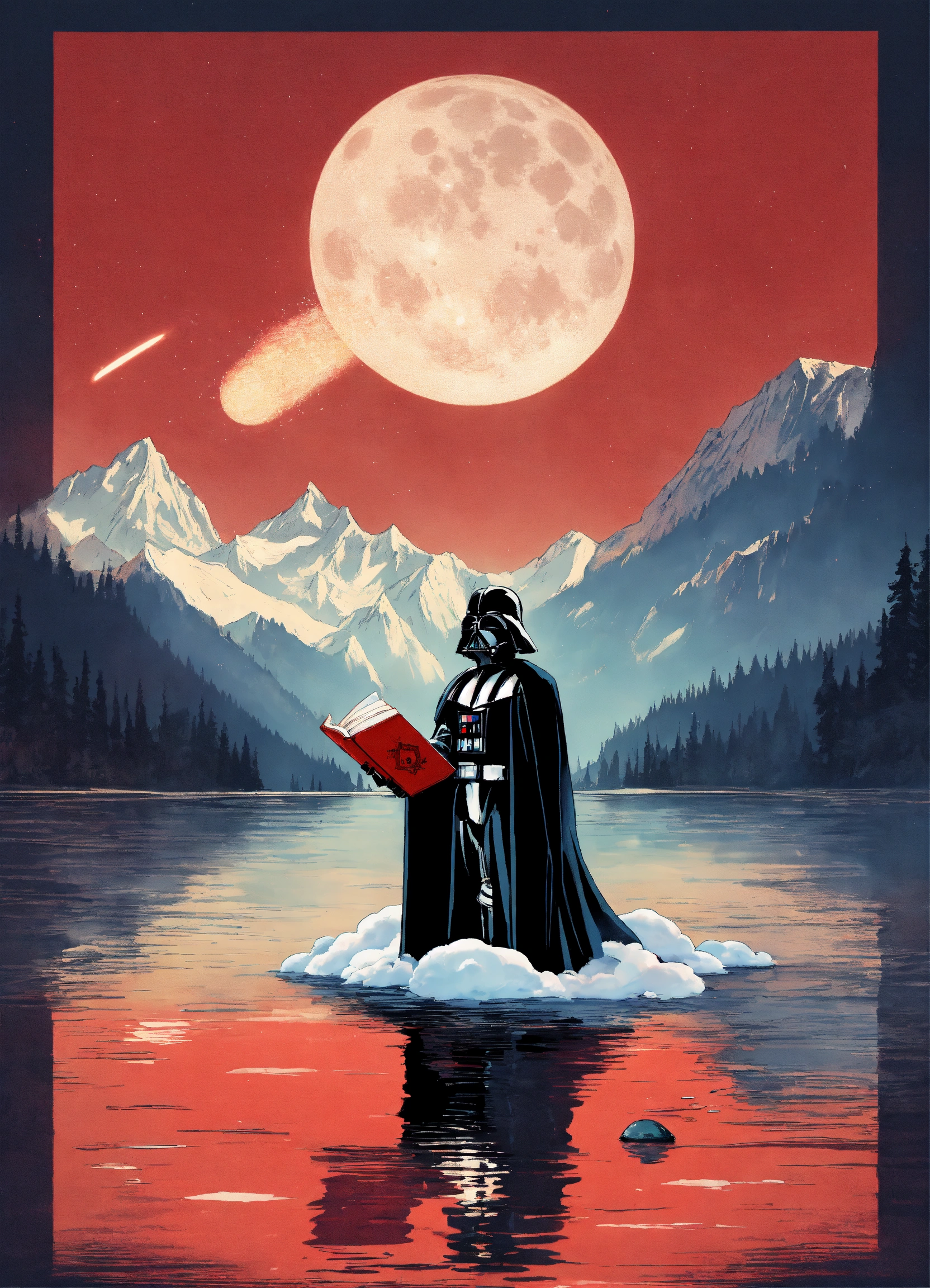 Lexica - Lord vader throws red law books into a lake against the ...