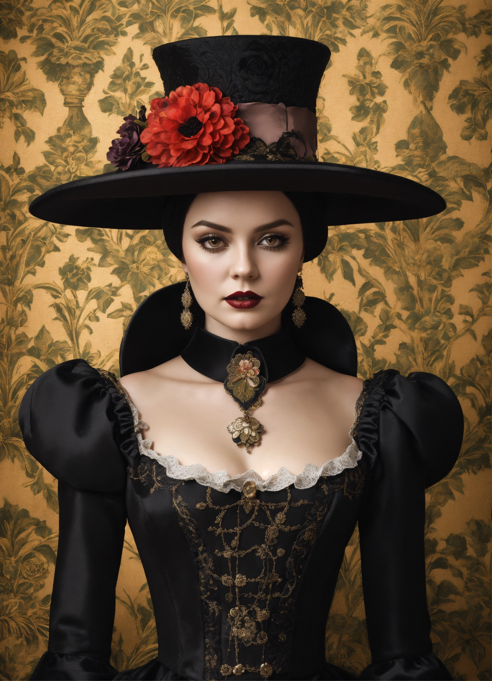 Lexica - Elaborate Gothic Wednesday Adams queen of spades aged 36 in an ...