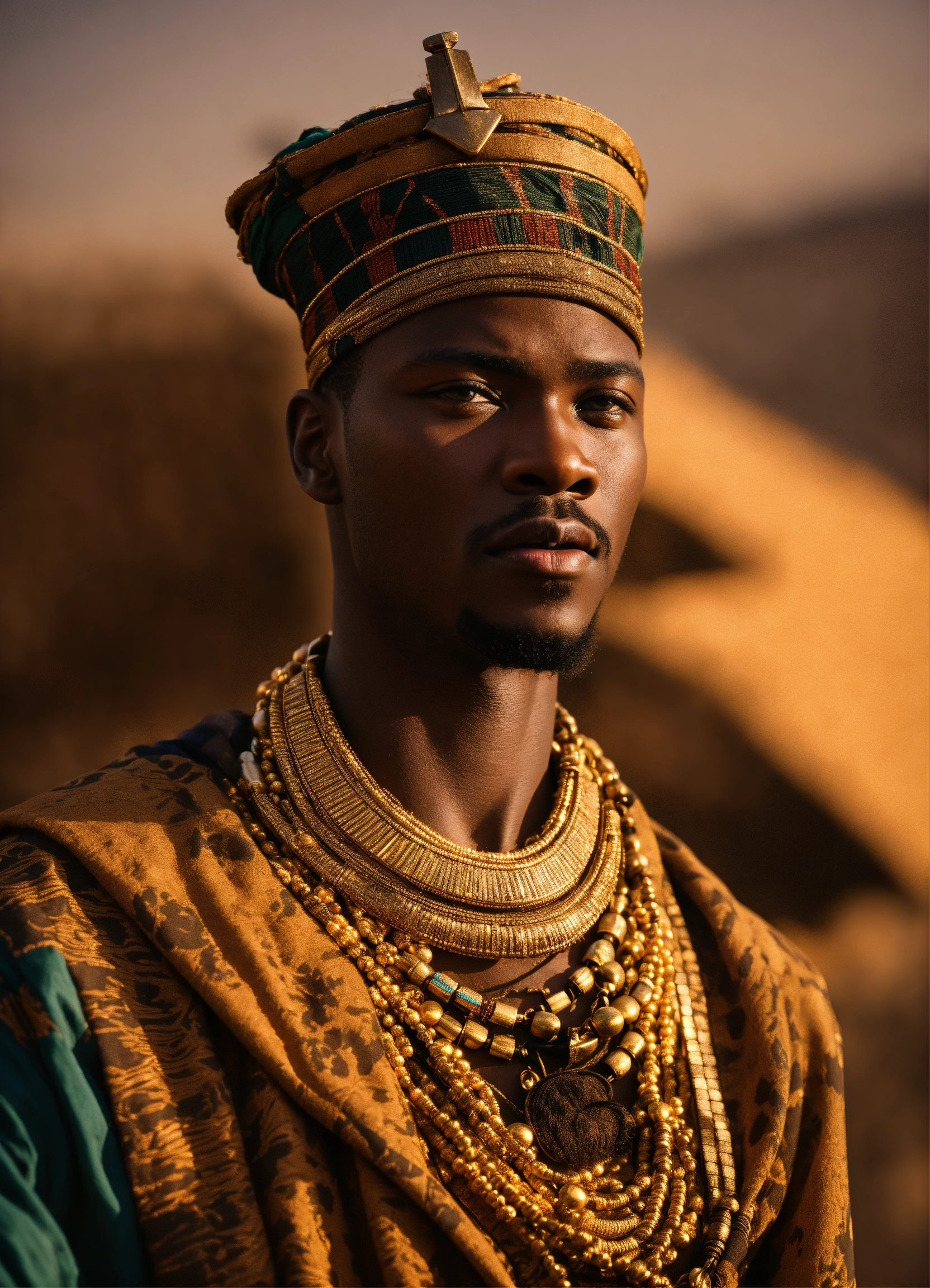 Lexica - Close up portrait Photography, of a African prince, an ...
