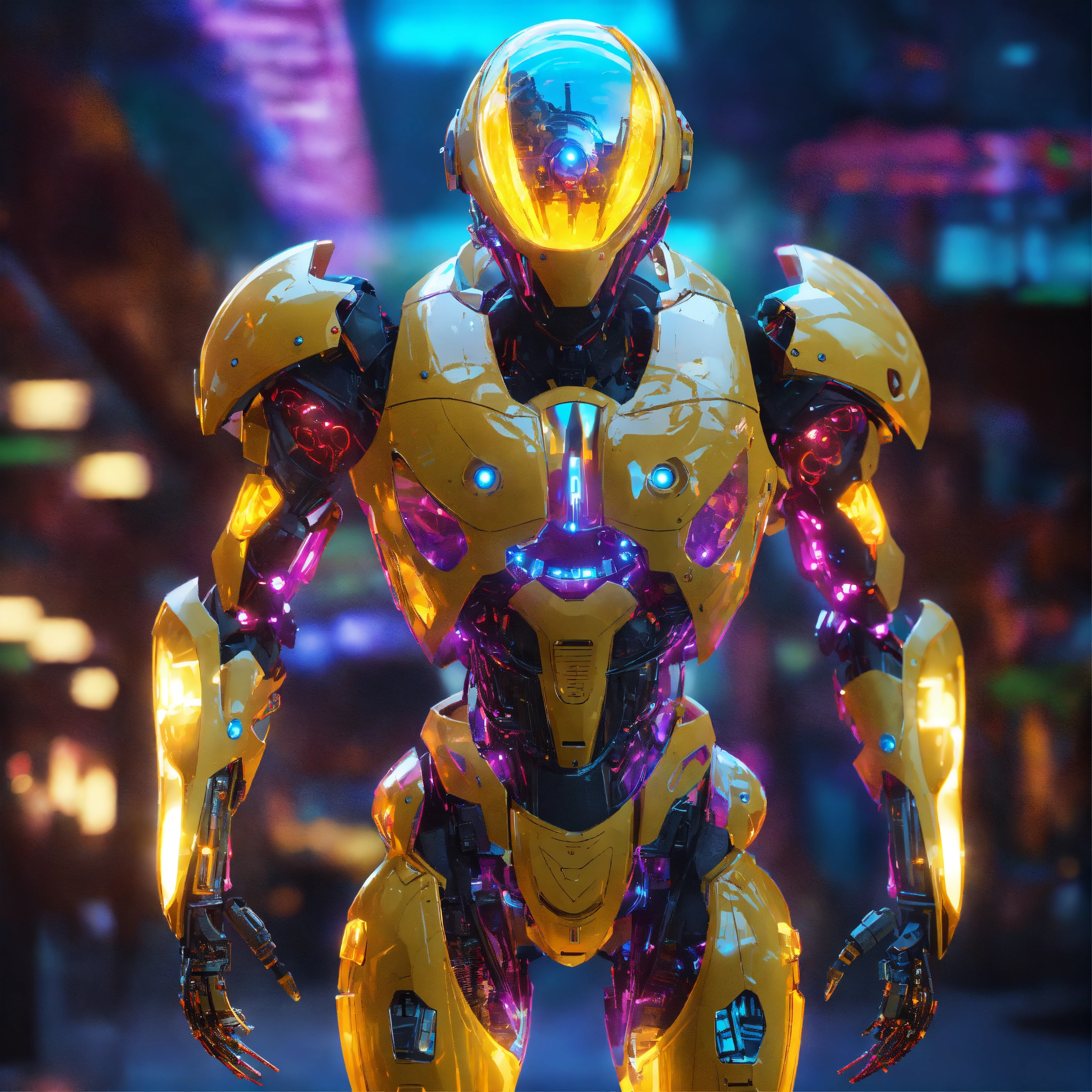 Lexica - Badass colorful translucent polycarbonate robot that looks ...