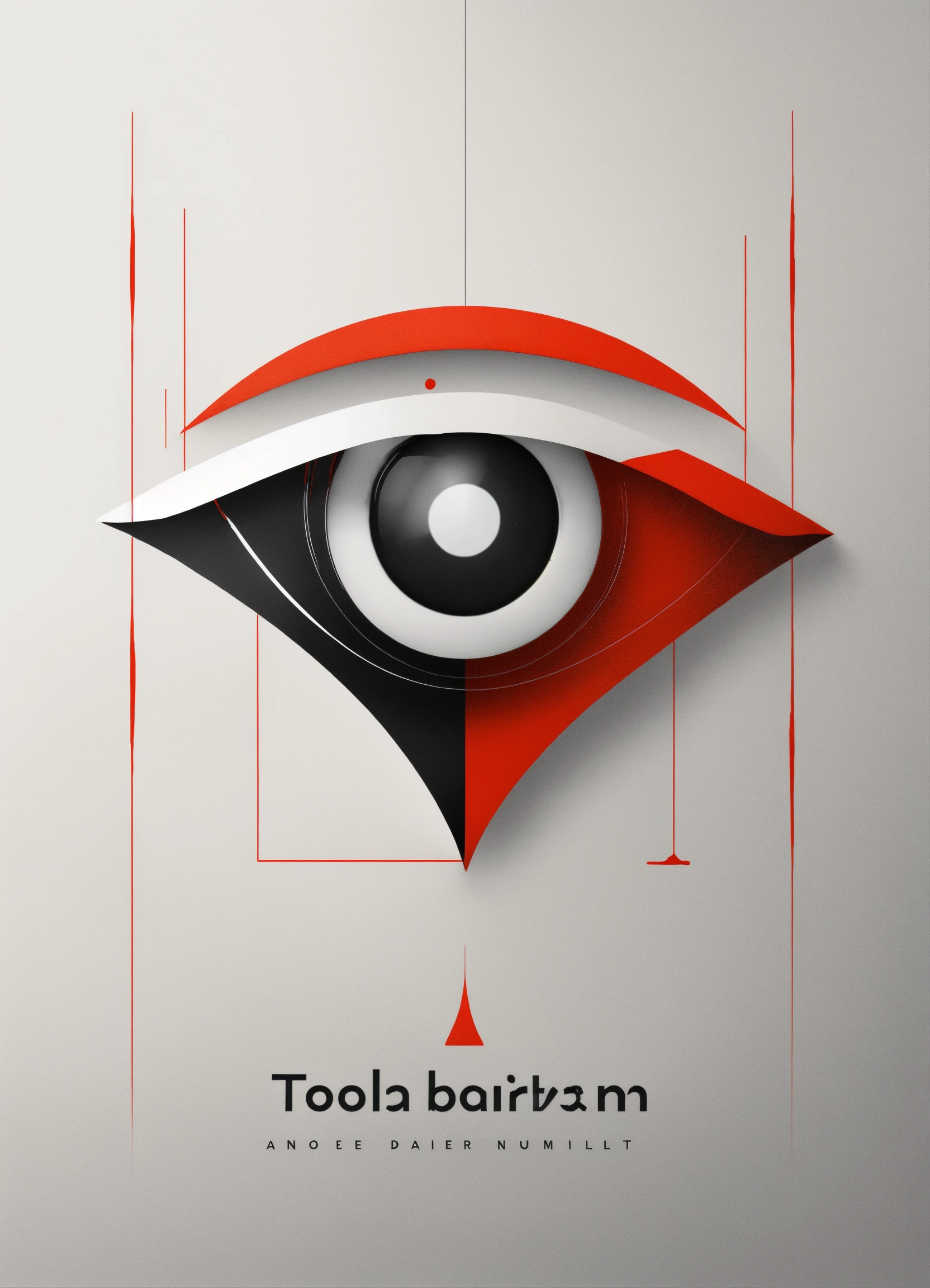 Lexica - Minimalist logo, eye ,communication logo, black and white with ...