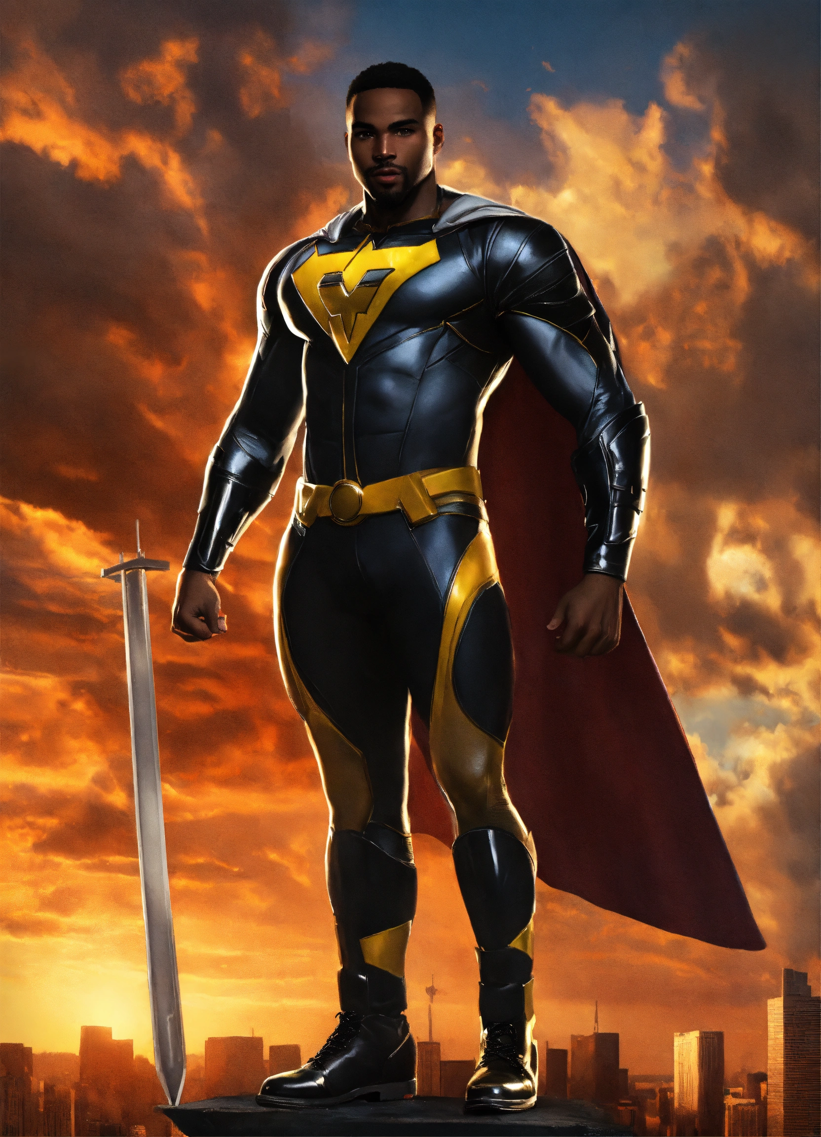 Lexica - Black man super hero