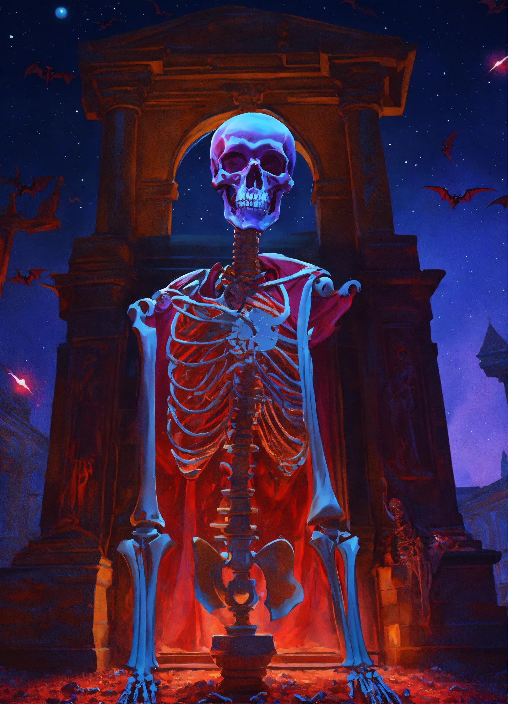 Lexica - ALL glassblowing superrealism urban STYLE one VAMPIRE skeleton ...