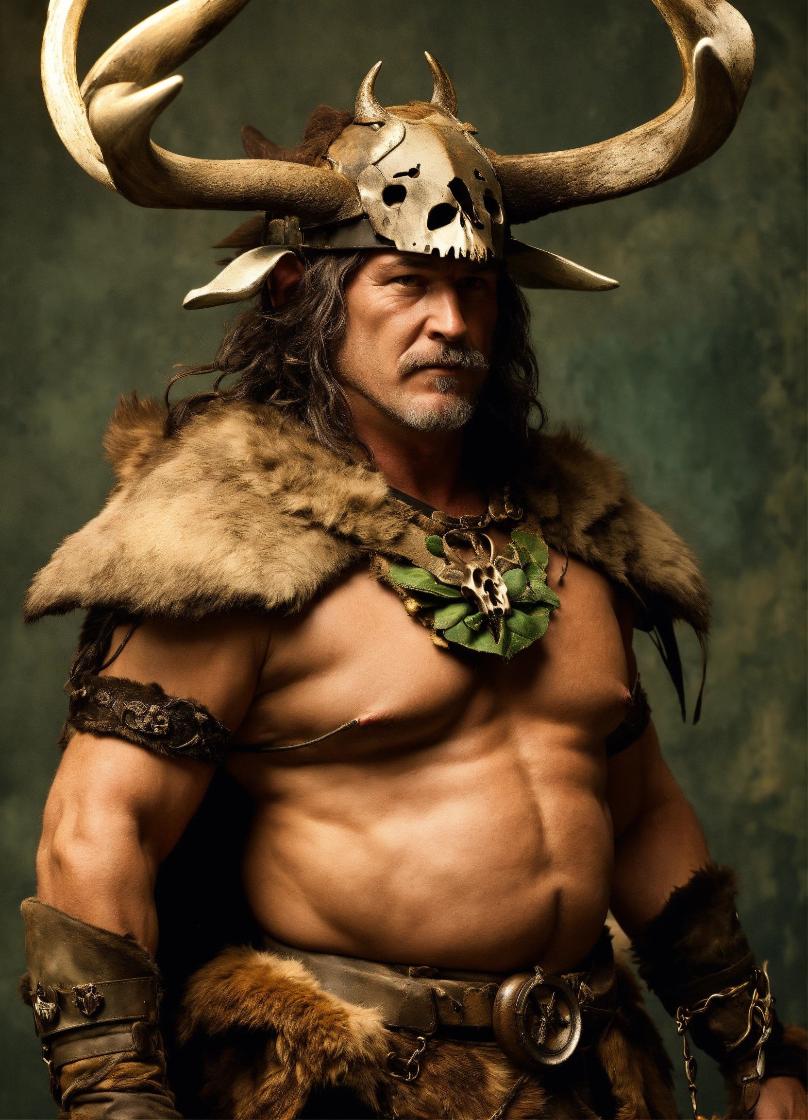 Lexica - Human male, druid, age 50s, over weight and dirty, wearing ...