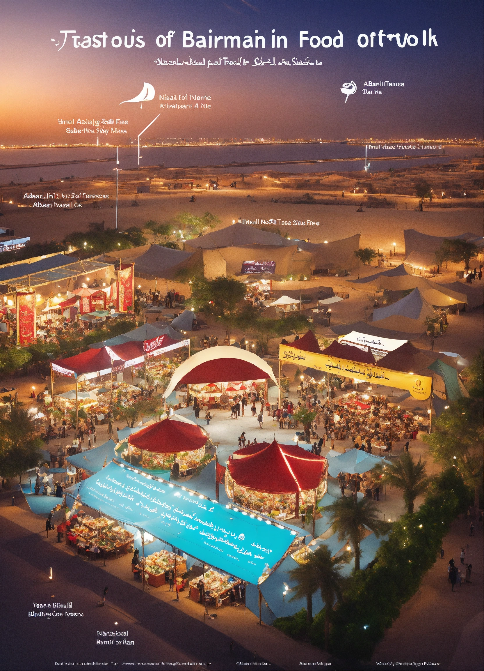 Lexica - "Visualize the 'Taste of Bahrain' food festival small Food ...