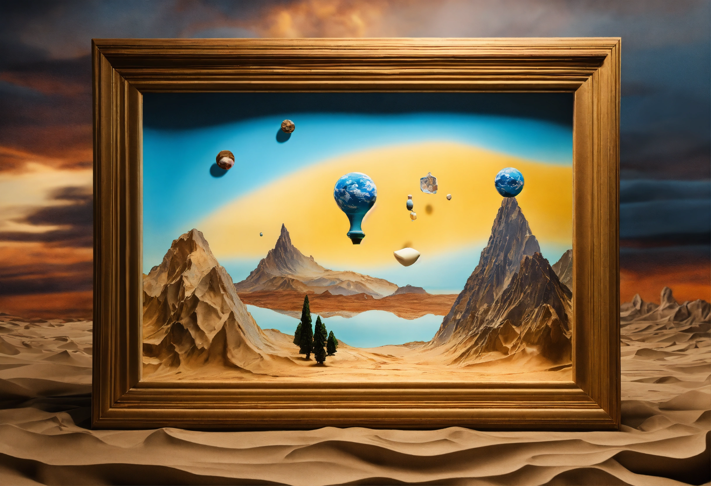 Lexica - Hand-made artwork 3D, modeling clay, wide view shot, salvador ...