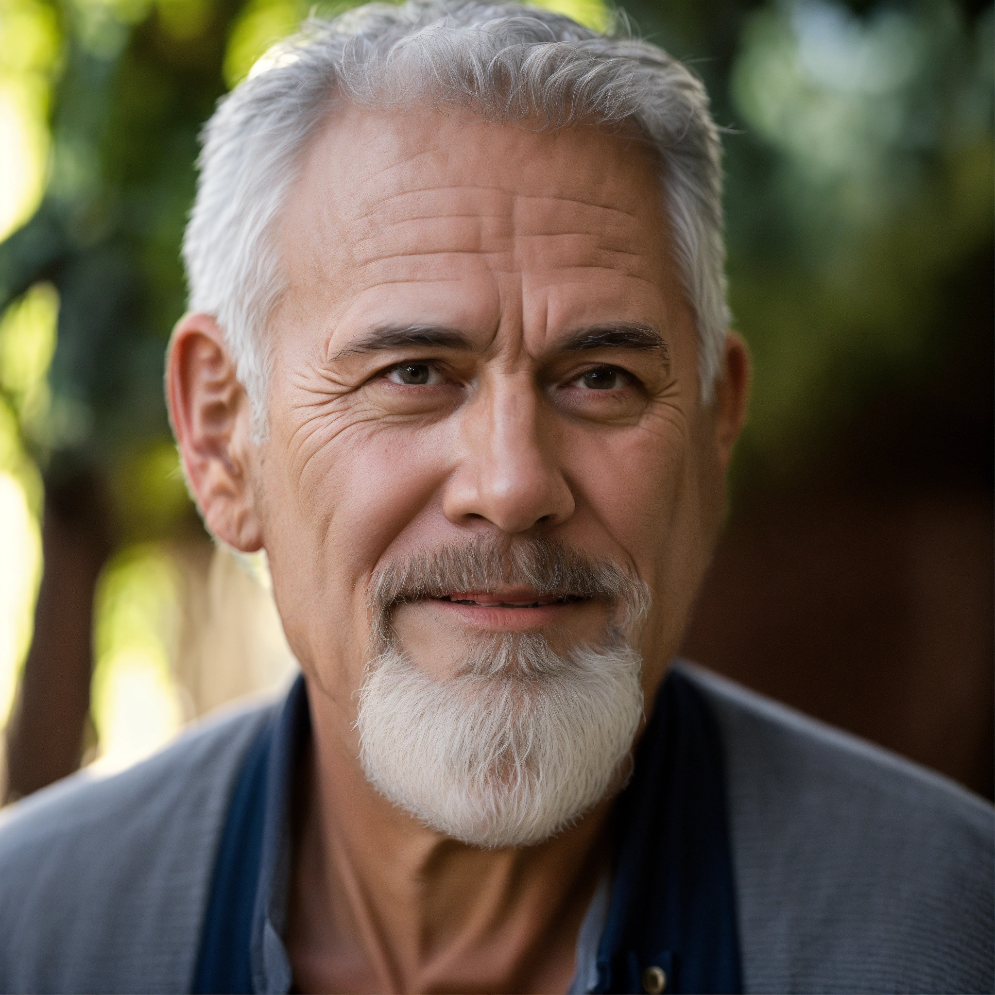 Lexica - Old man grey, in his 50tes. goatee grey light hair, white skin
