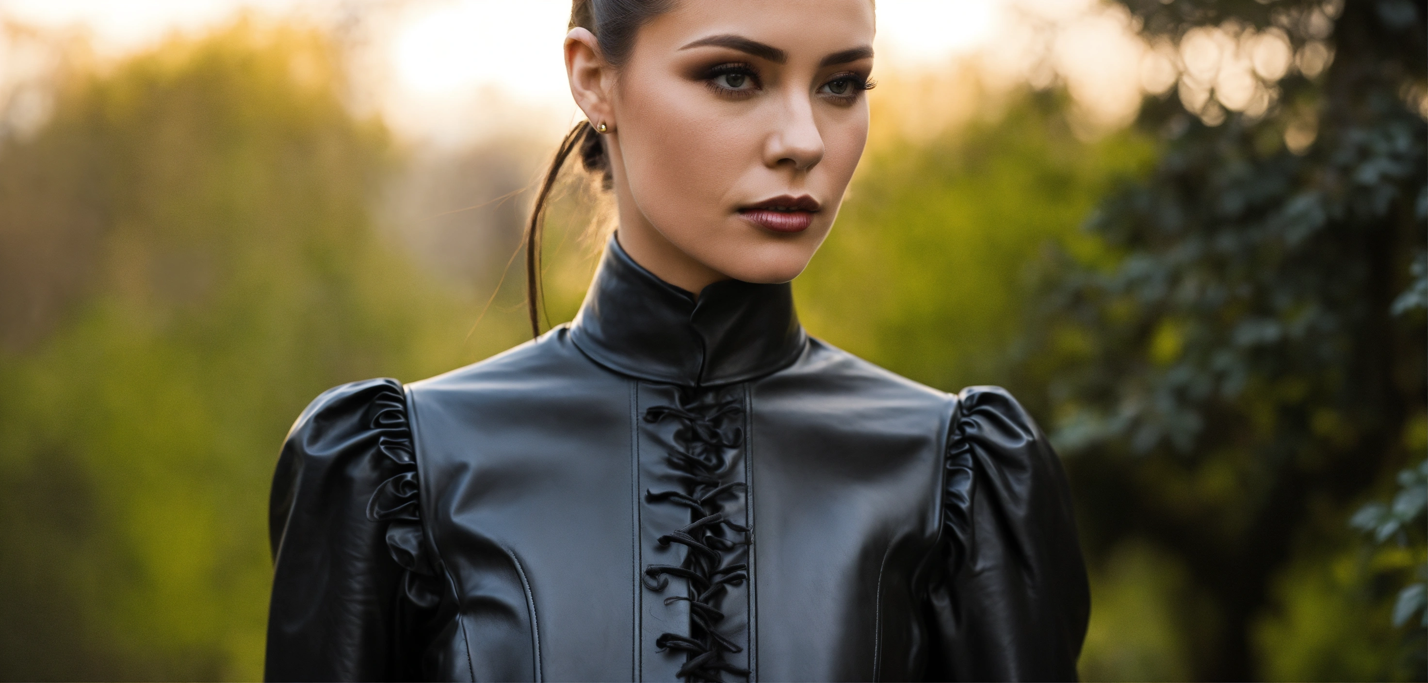 Lexica - Stunning arrogant woman fashion model, strict victorian black ...