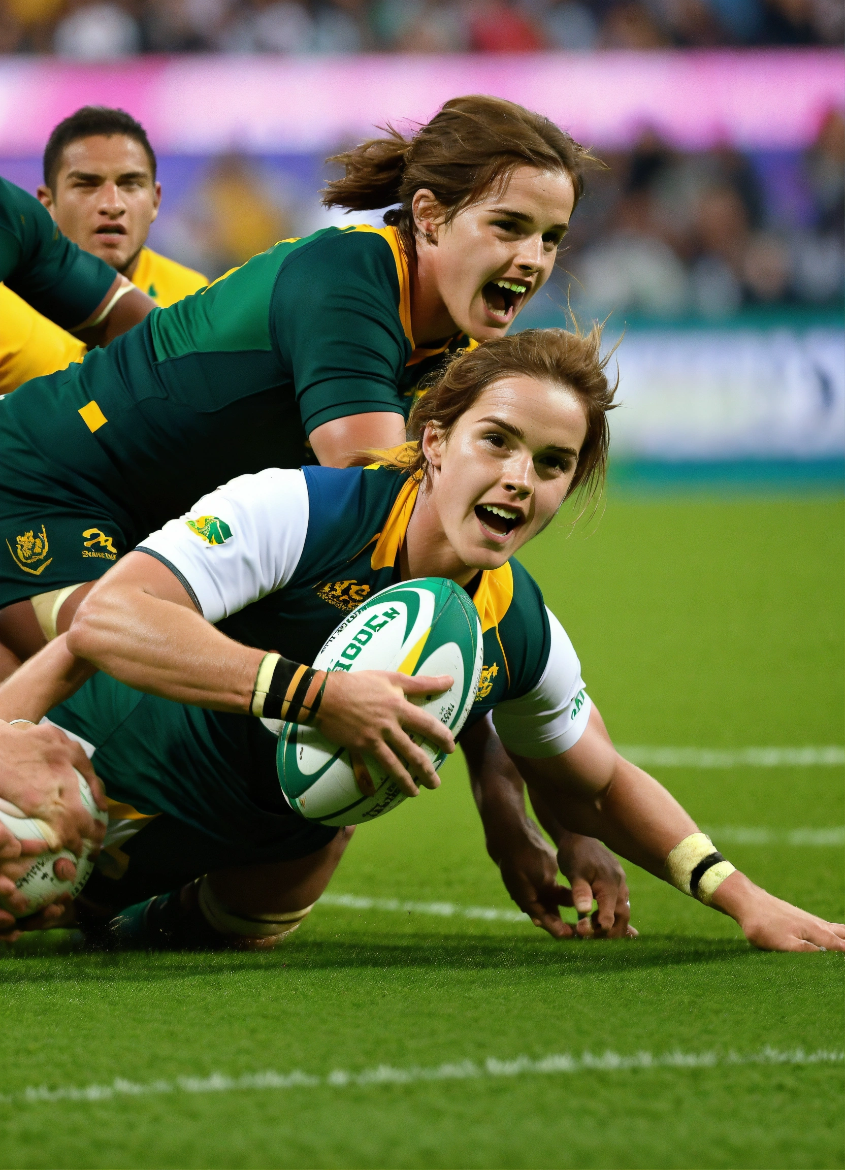 Lexica - Scoring a try, in the Rugby World Cup by Springbok team, emma ...