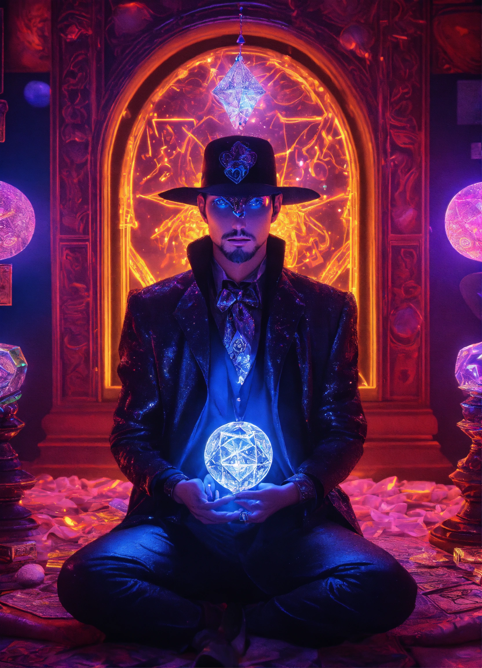 Lexica - Photorealistic 3D full body portrait, Clear Occult Magician ...