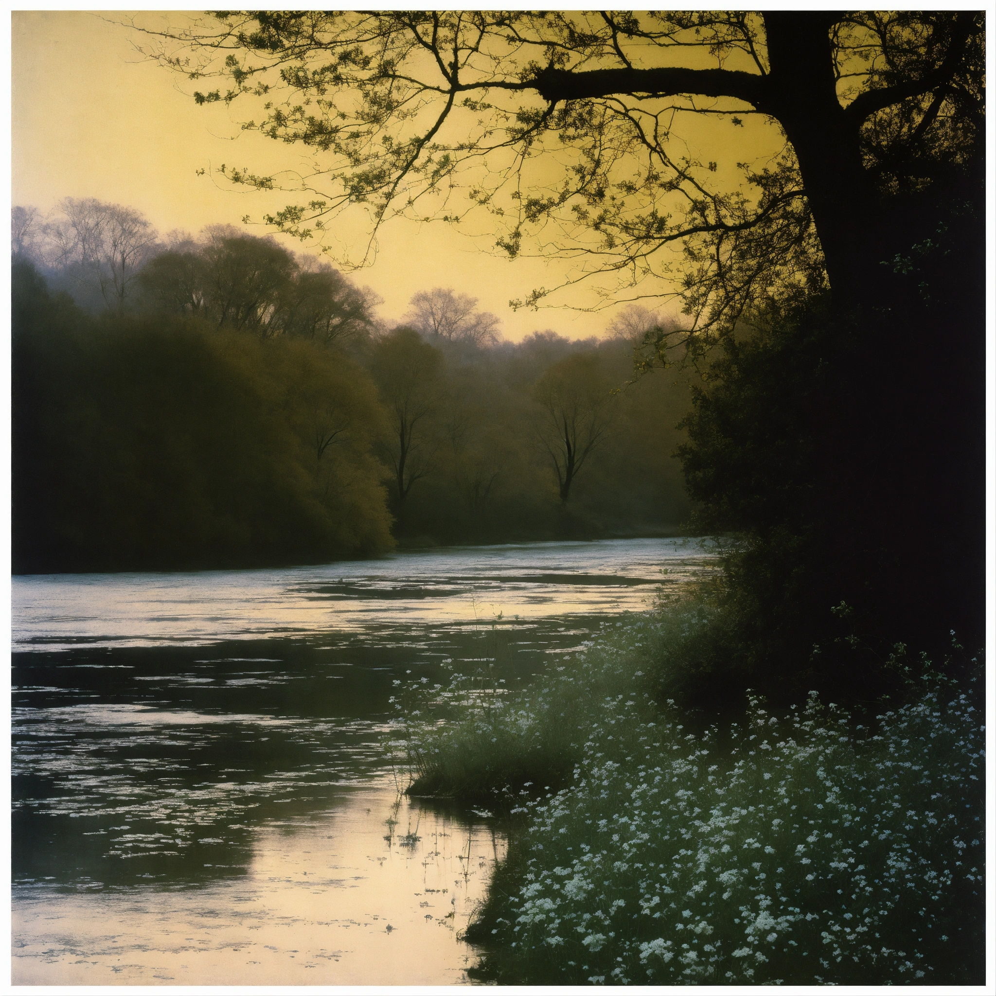 Lexica - A river landscape photography in style anna atkins, charles ...